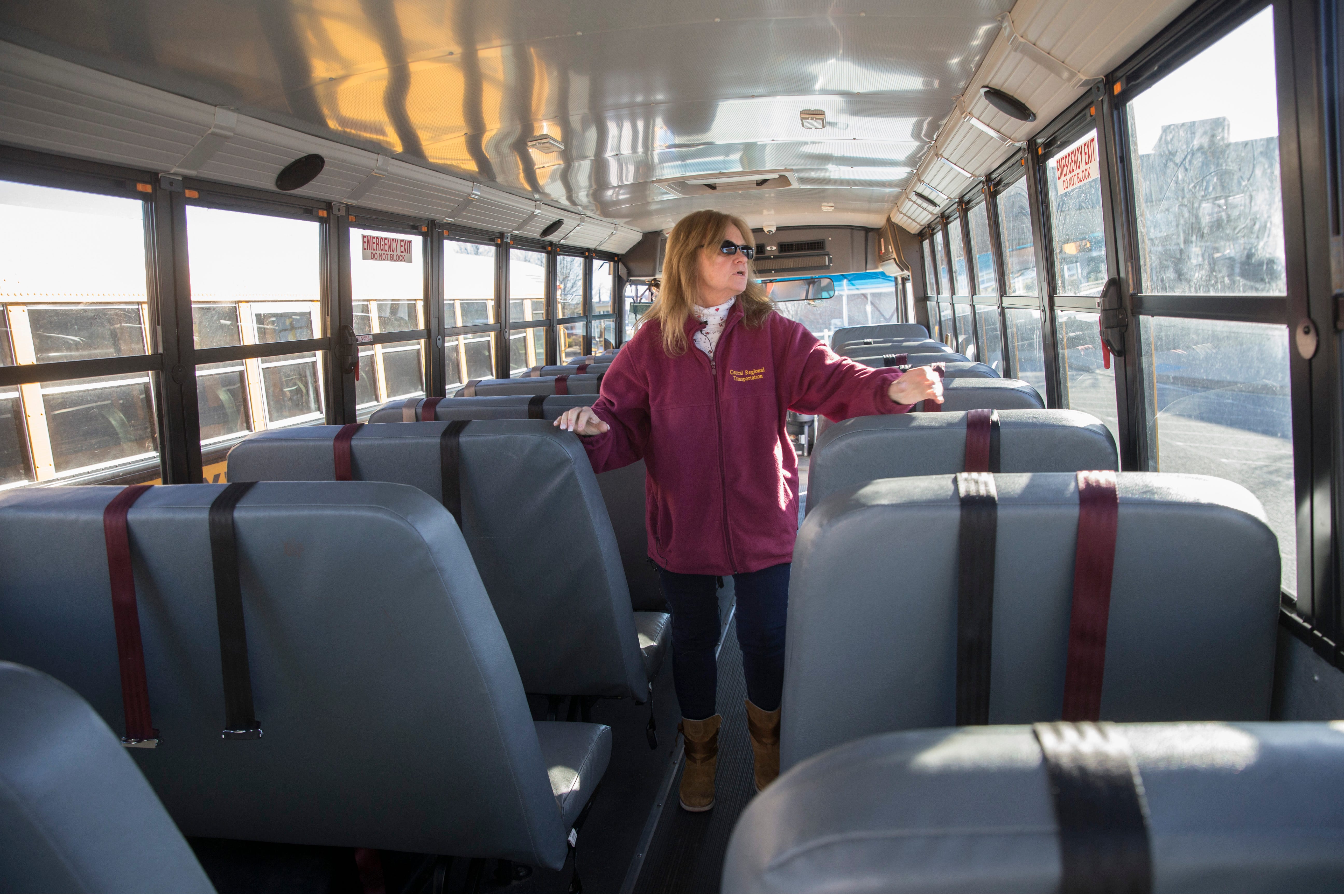 School Bus Driver Interior