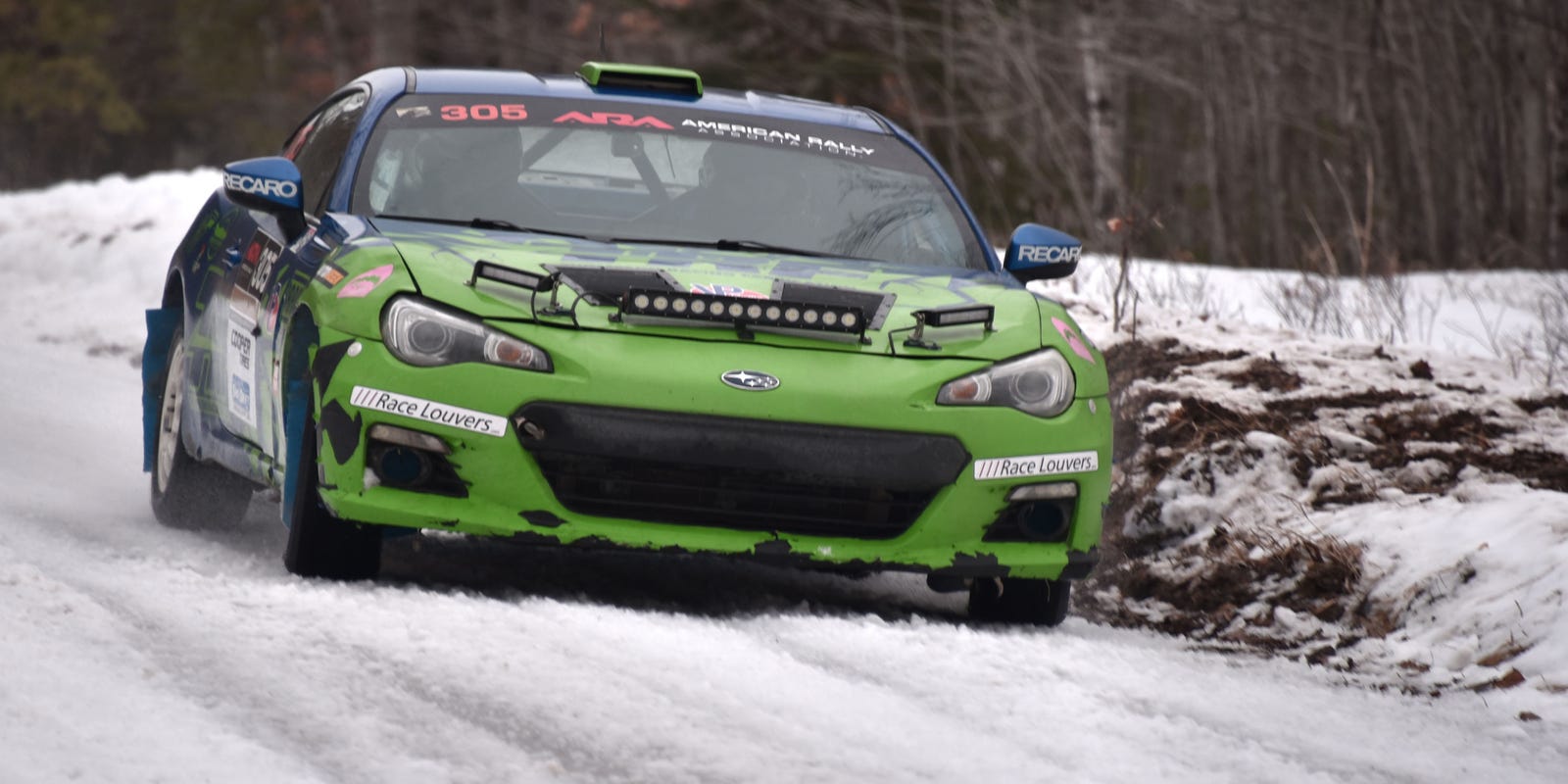 Road rally racers go dashing through the Up North snow