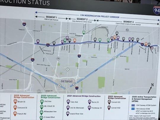 I-94 bridge upgrades mean orange barrels, detours in Detroit