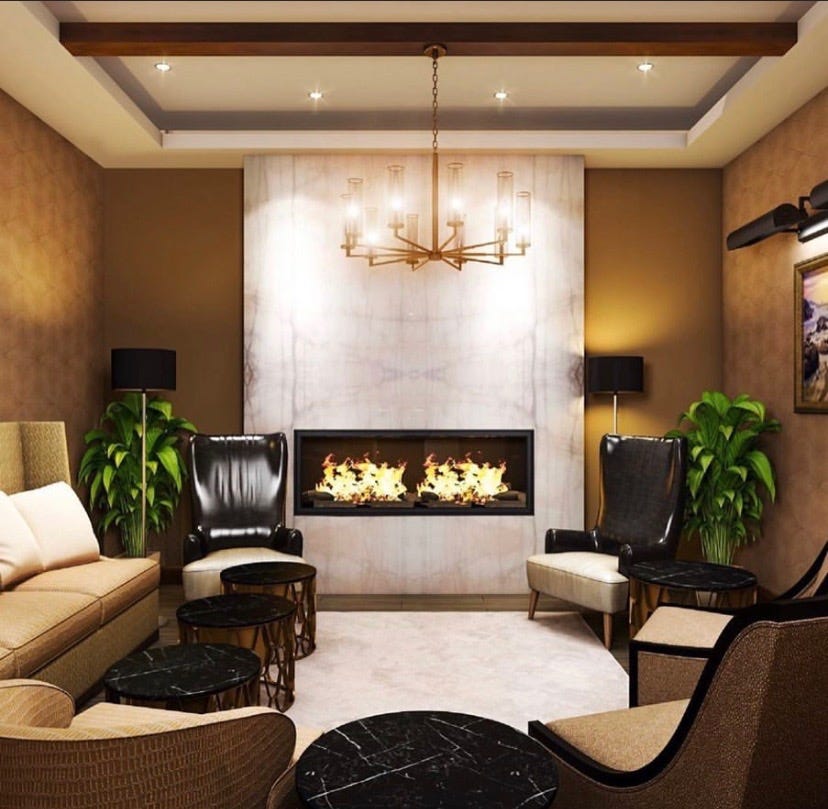 Cigar Room Fireplace