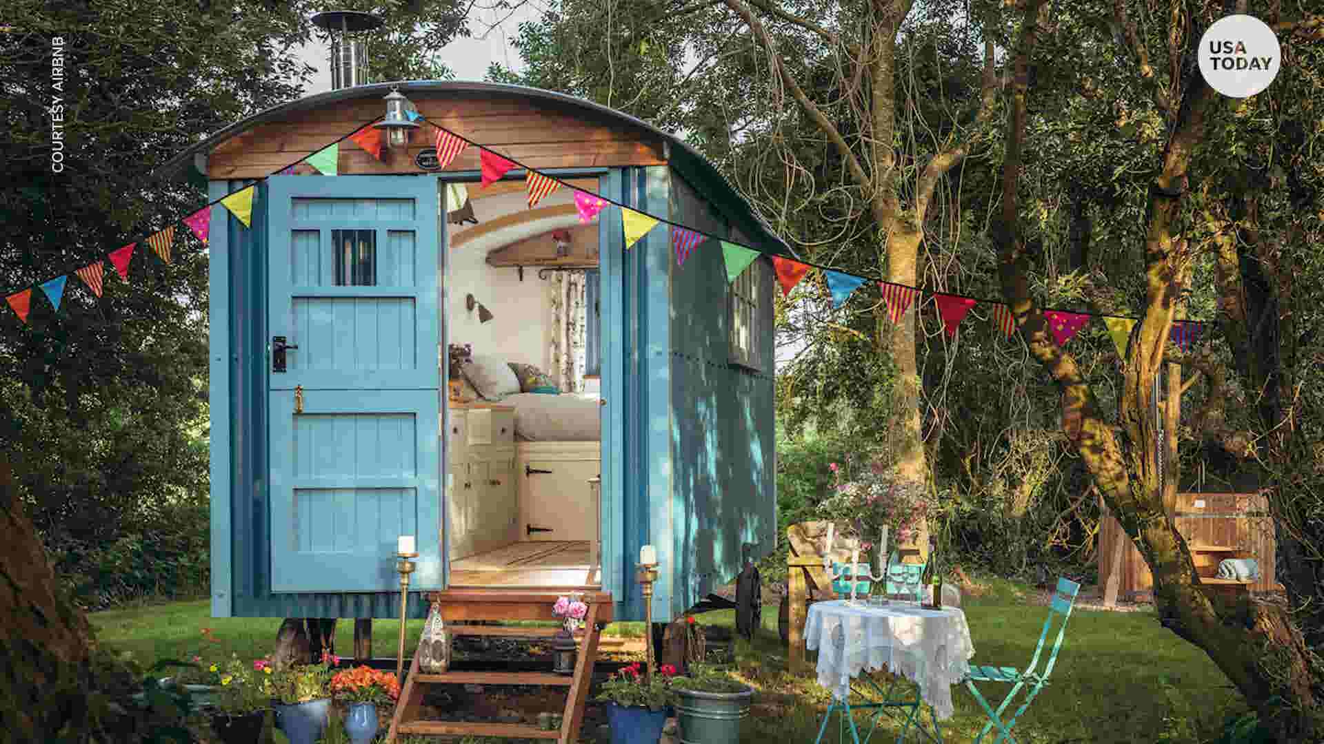 Airbnb: Tiny homes, shepherd's huts trend grows for travelers