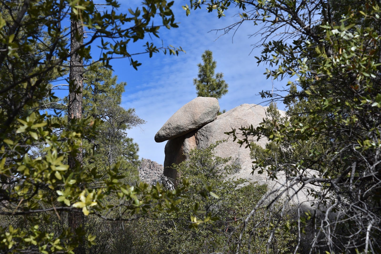 Granite Mountain, Prescott, hike: Balancing Rock-Surprise Spring loop
