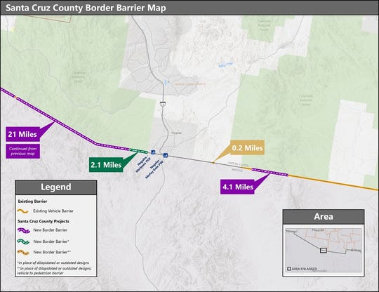 Border Patrol waives laws for border wall construction in southern Arizona