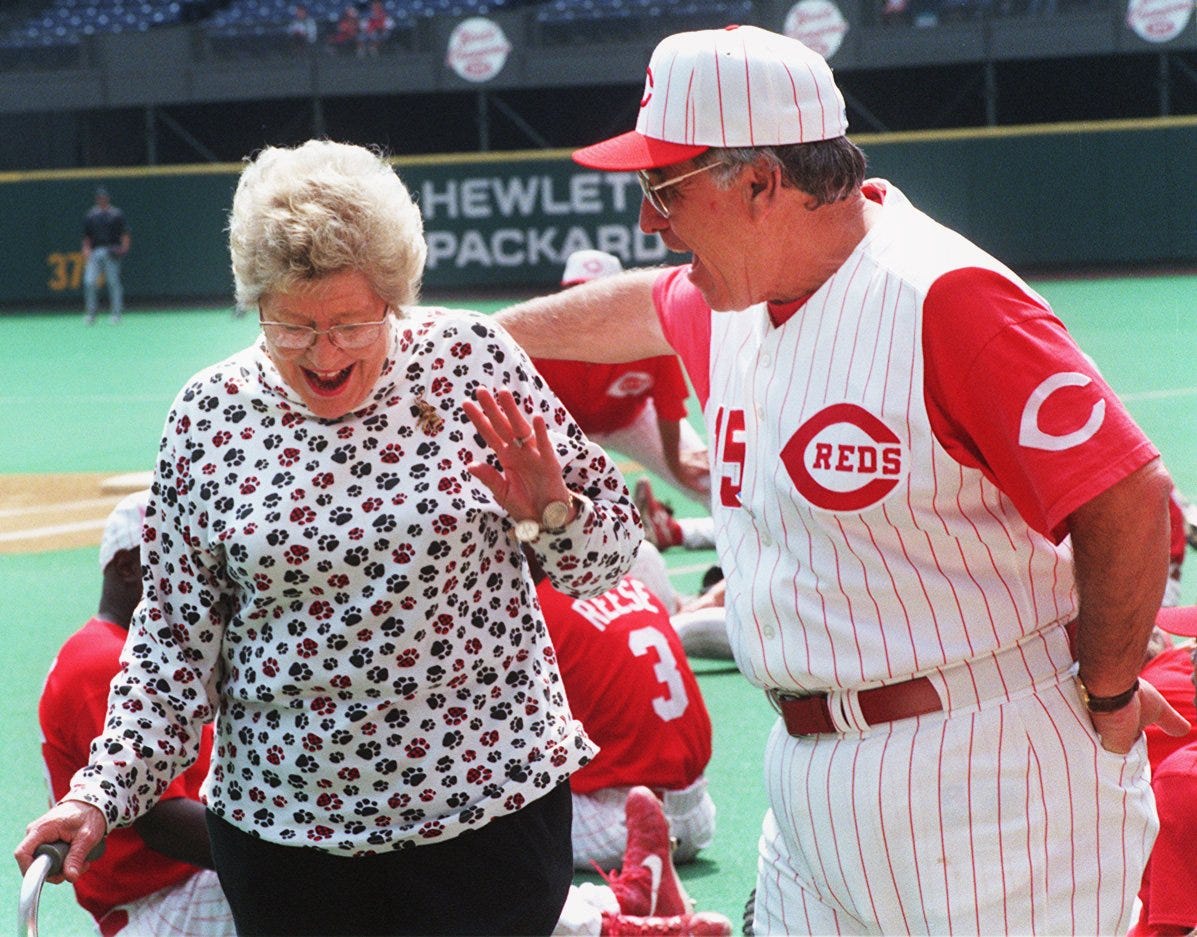 Cincinnati Reds' former owner Marge Schott did as she pleased