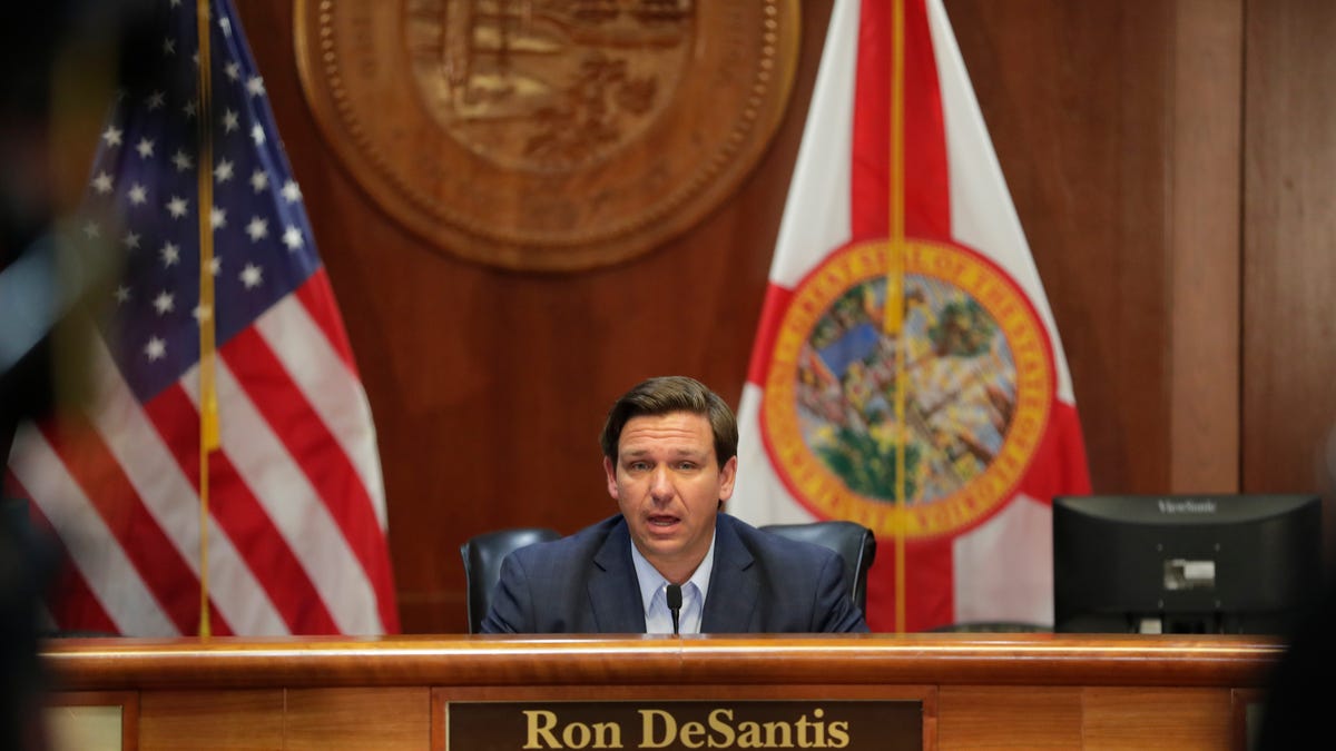 Gov. Ron DeSantis holds news conference at Capitol