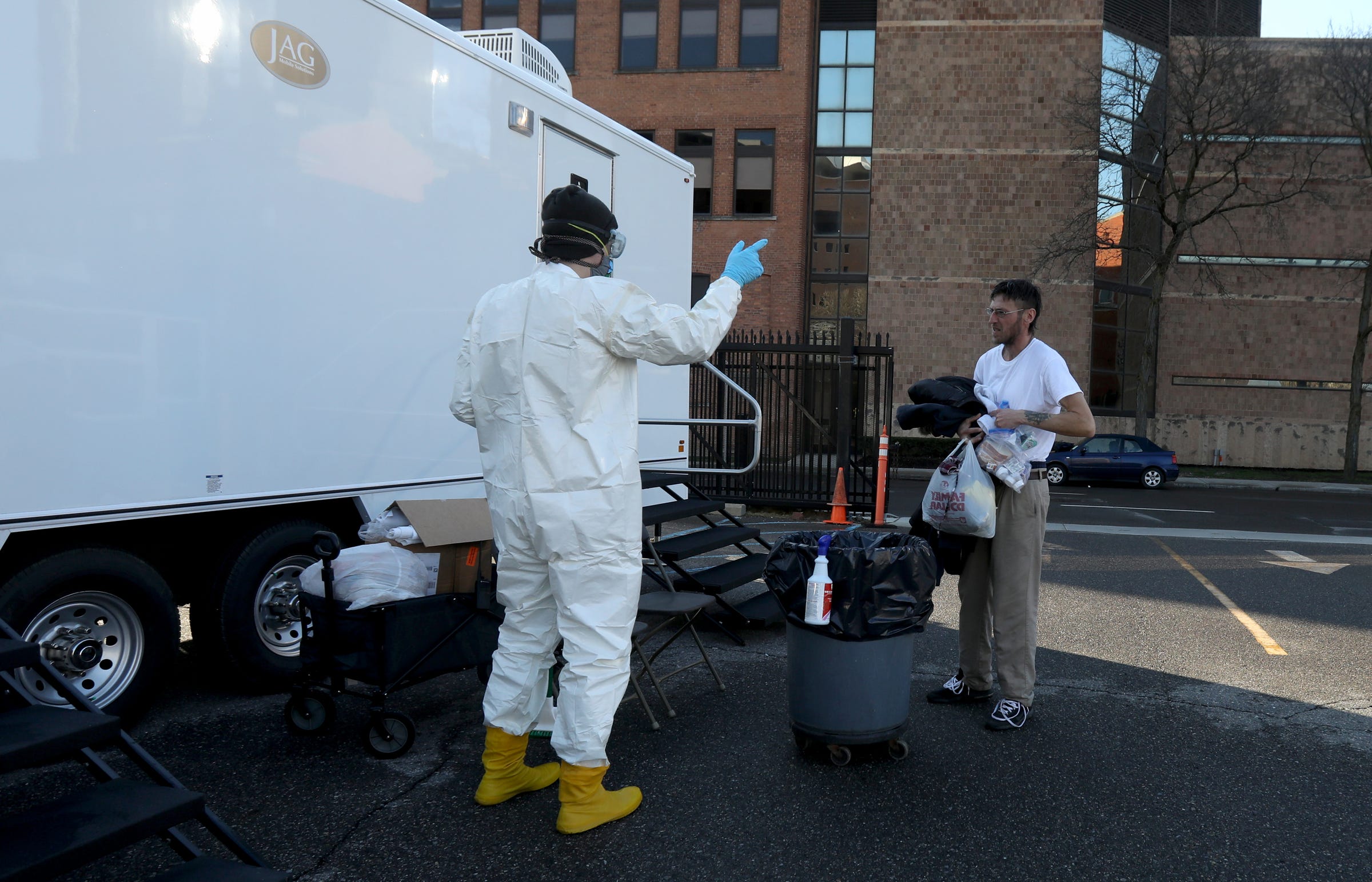 Church opens mobile showers for Detroit's homeless people