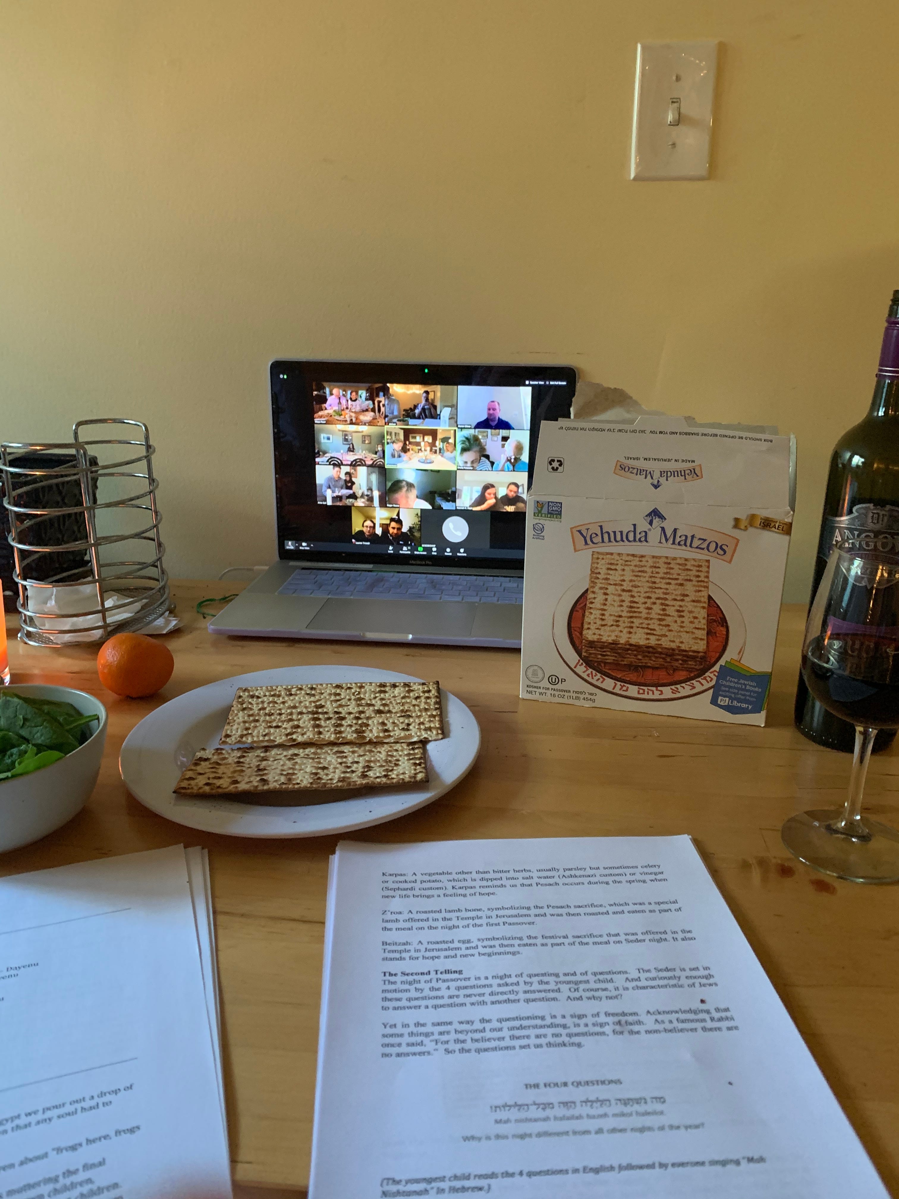 Passover: What a seder over Zoom was like with family amid coronavirus