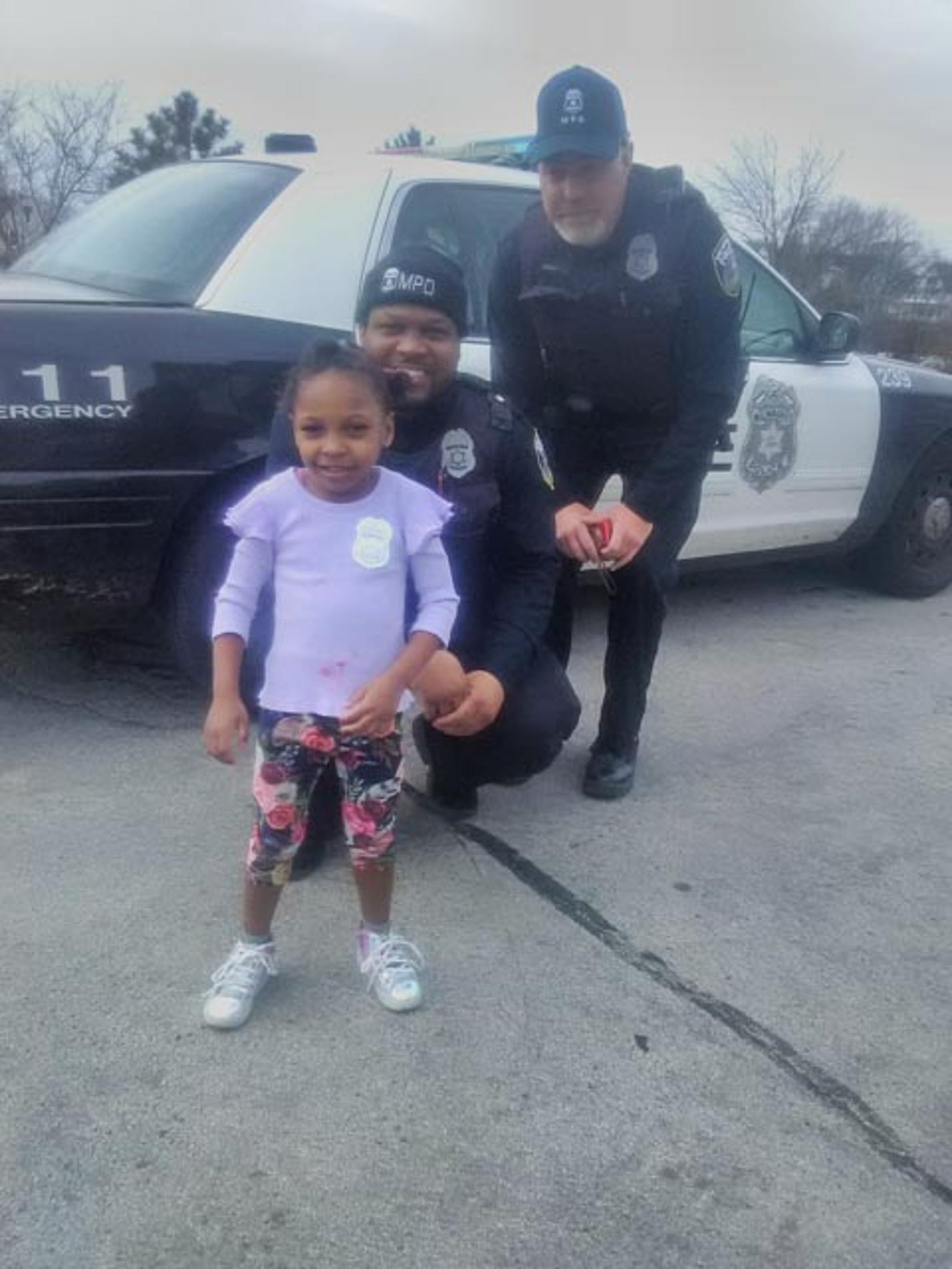 Police officers: Making sure girl still has a memorable birthday