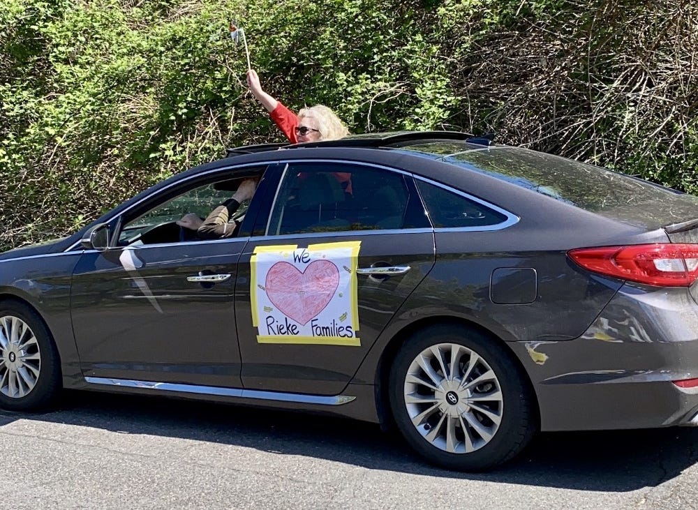 Coronavirus lockdown is perfect for a teacher appreciation parade