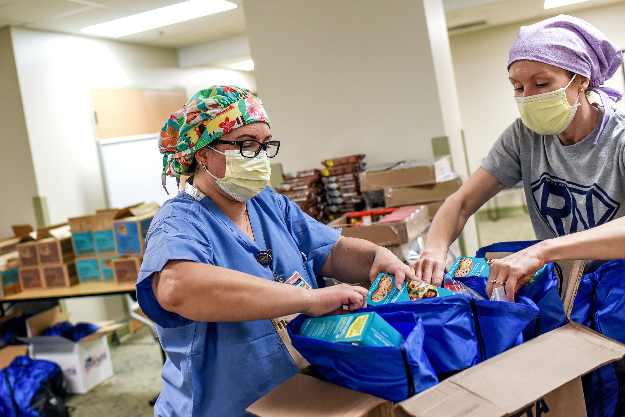 McLaren nurse makes care packages for 'silent frontliners' at hospital