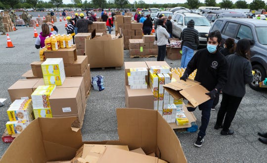 Food Bank of Delaware drive-thru food pantries have become streamlined