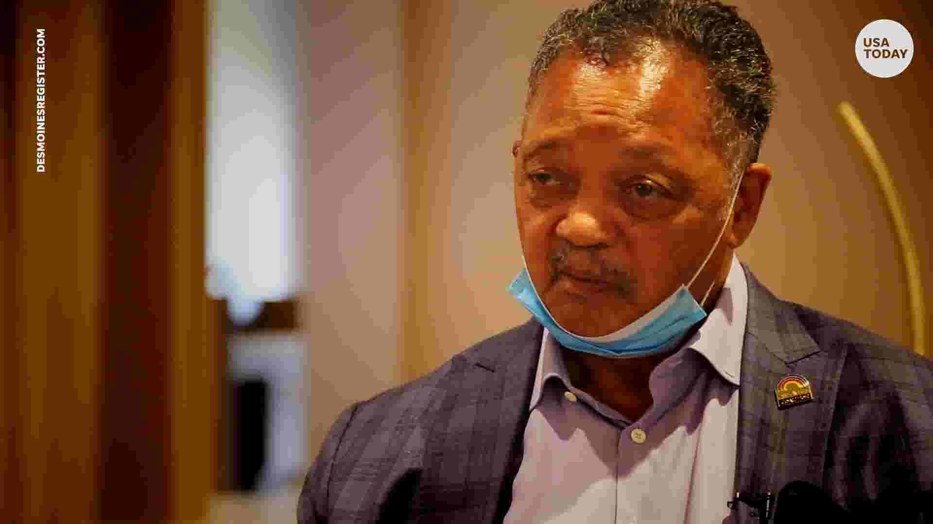 Reverend Jesse Jackson reacts to George Floyd's death