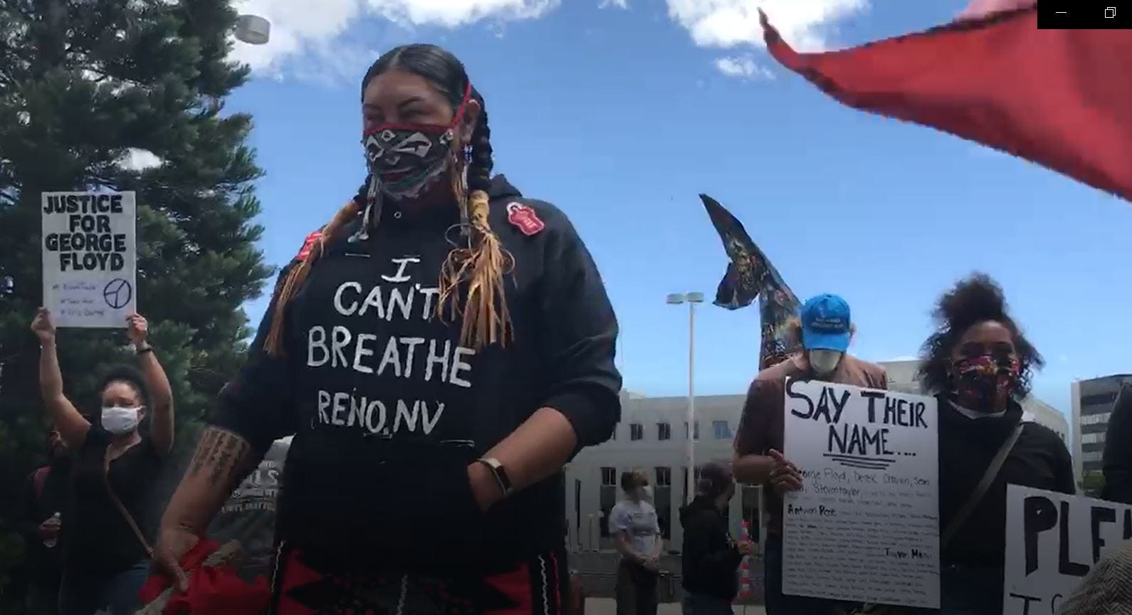 WATCH Crowd gathers in Reno to protest death of George Floyd