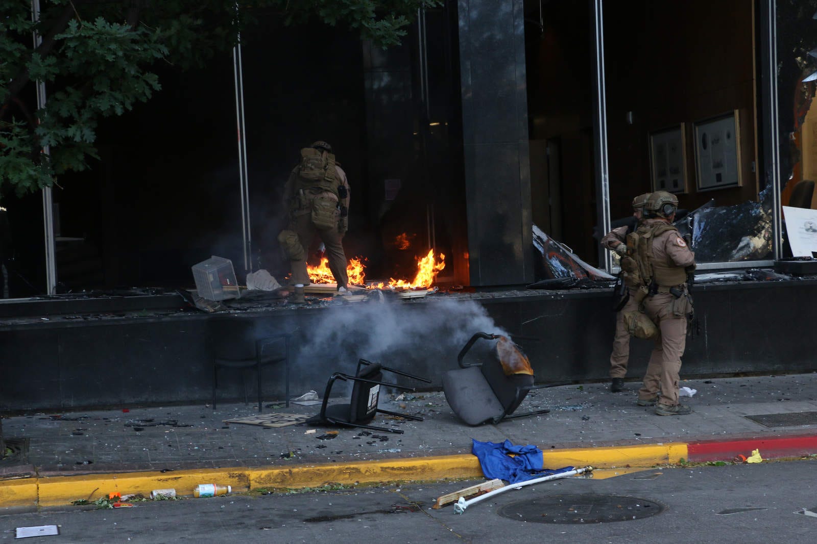 Reno George Floyd protests turn violent after city hall vandalized