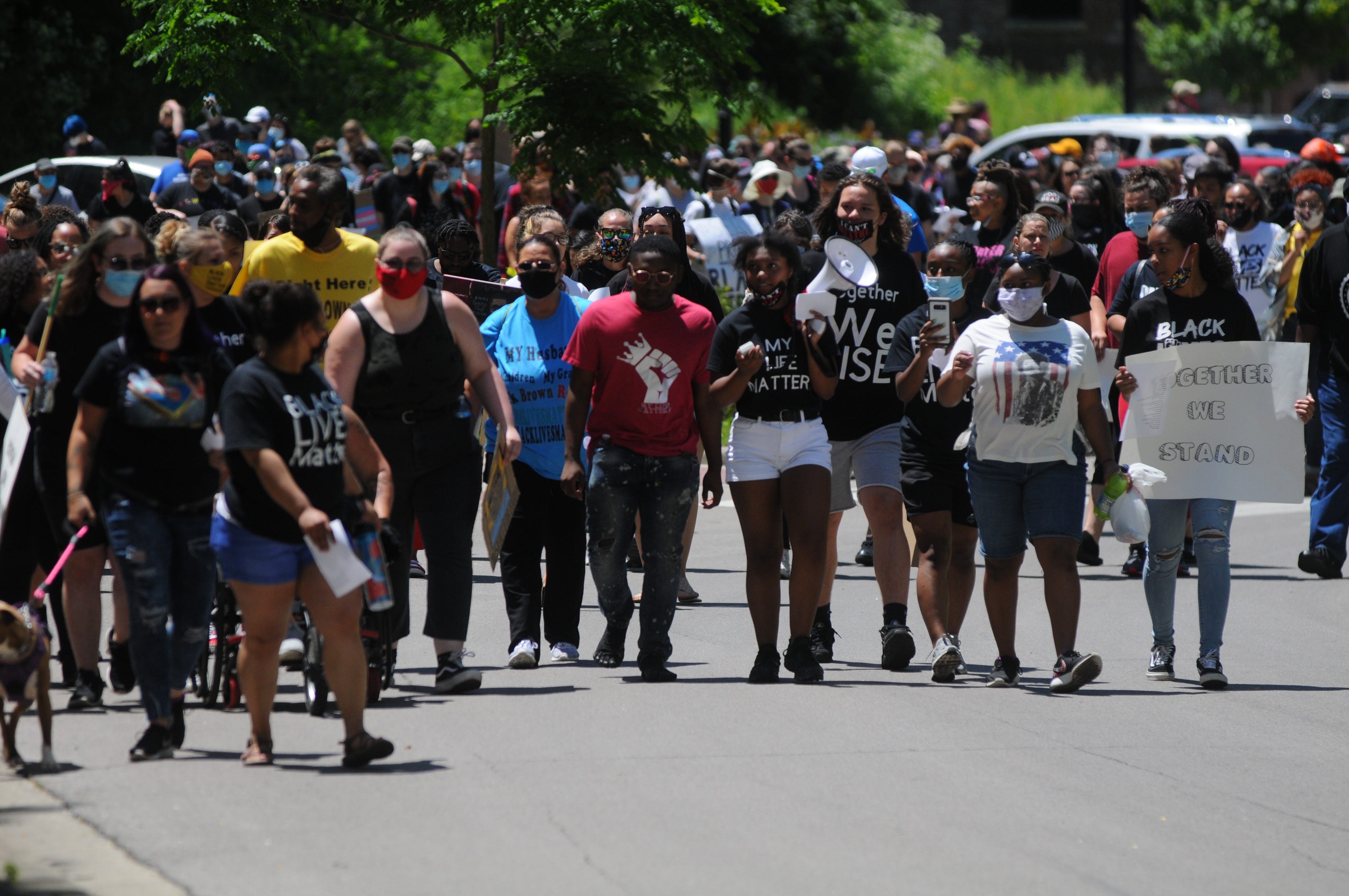 Youthful voices carry message of change during peaceful protest march