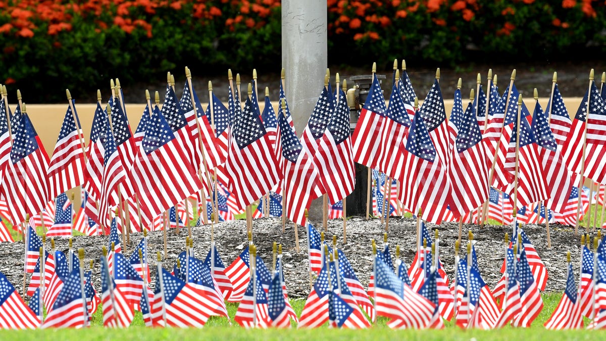 1,000 American flags at Suntree Country Club for Independence Day