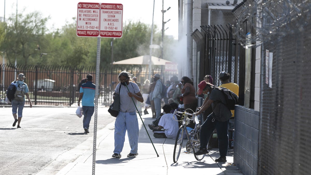Andre House provides water, food and relief from heat