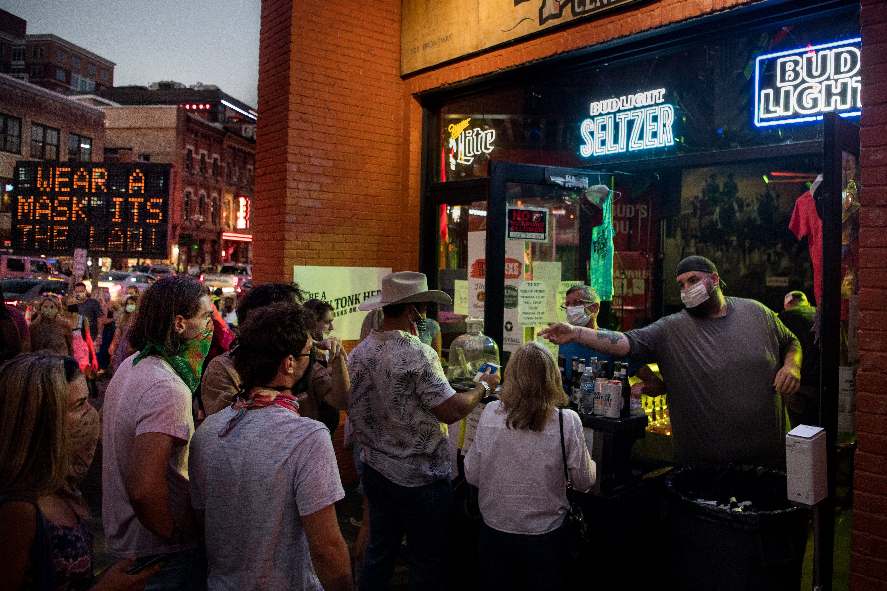 Broadway looked different Friday night as city cracks down on masks