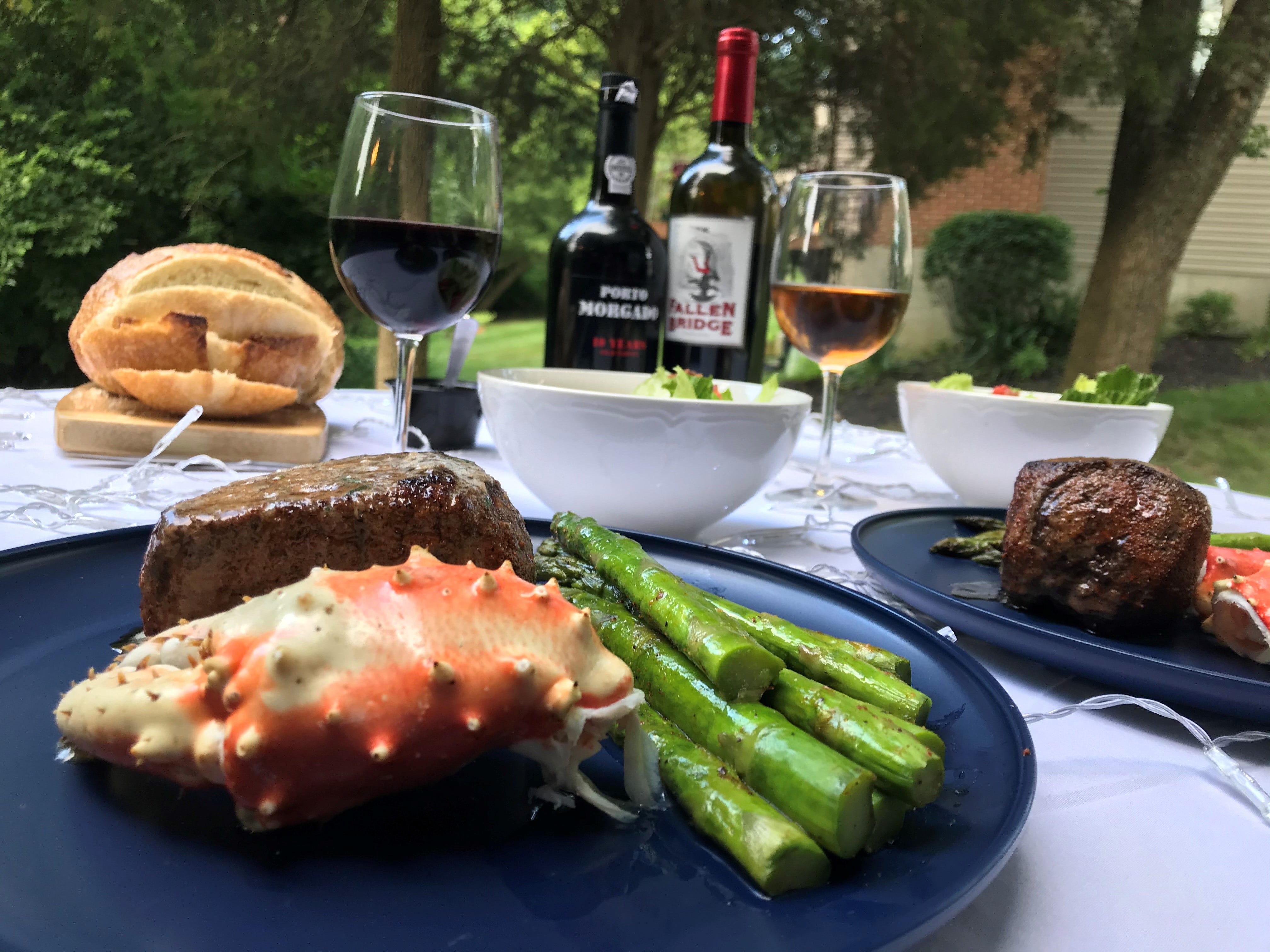 Jeff Ruby's take-home steak, crab kit: How our date night at home went