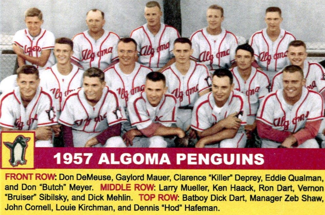Algoma Penguins baseball, 1957 nostalgia featured in new book