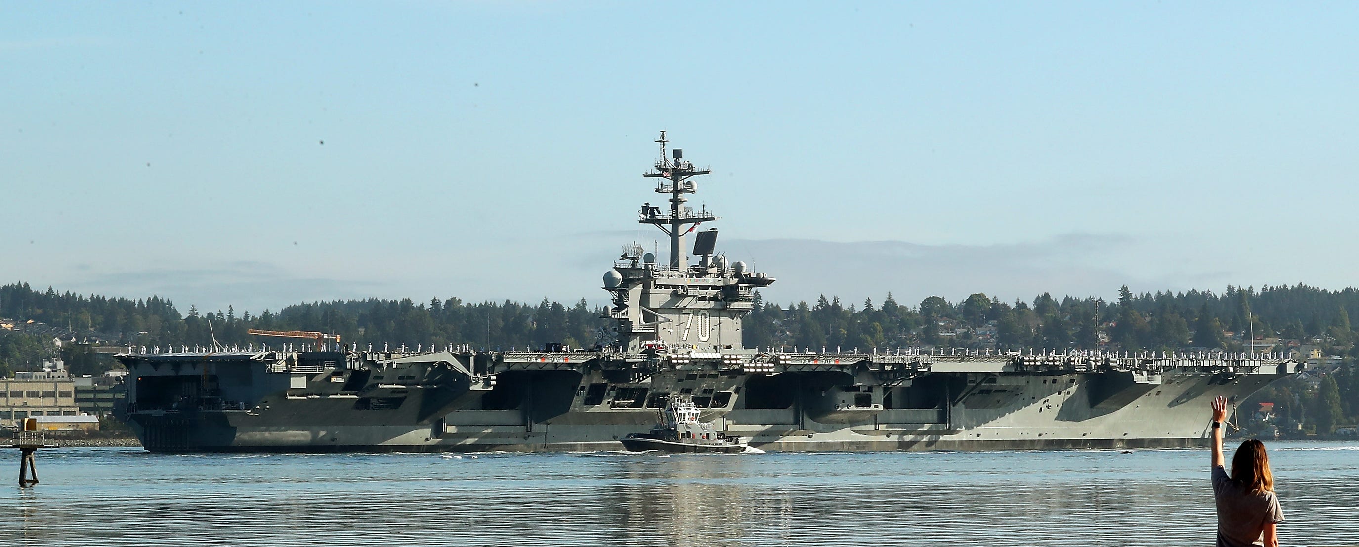 USS Carl Vinson departs Bremerton for new homeport of San Diego