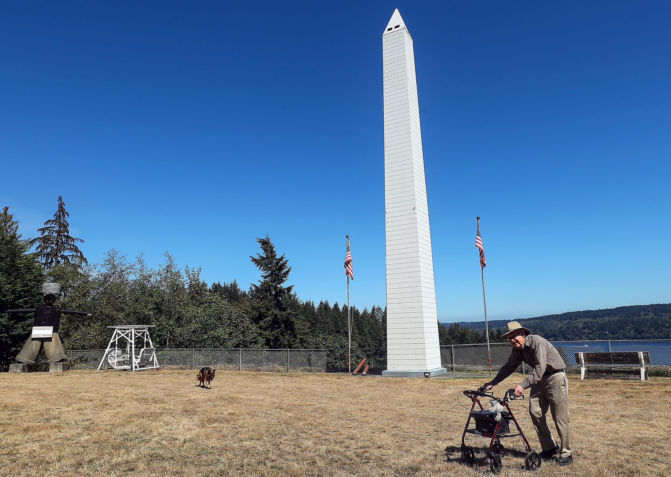 Why yes, Olalla has a 55-foot replica of the Washington Monument