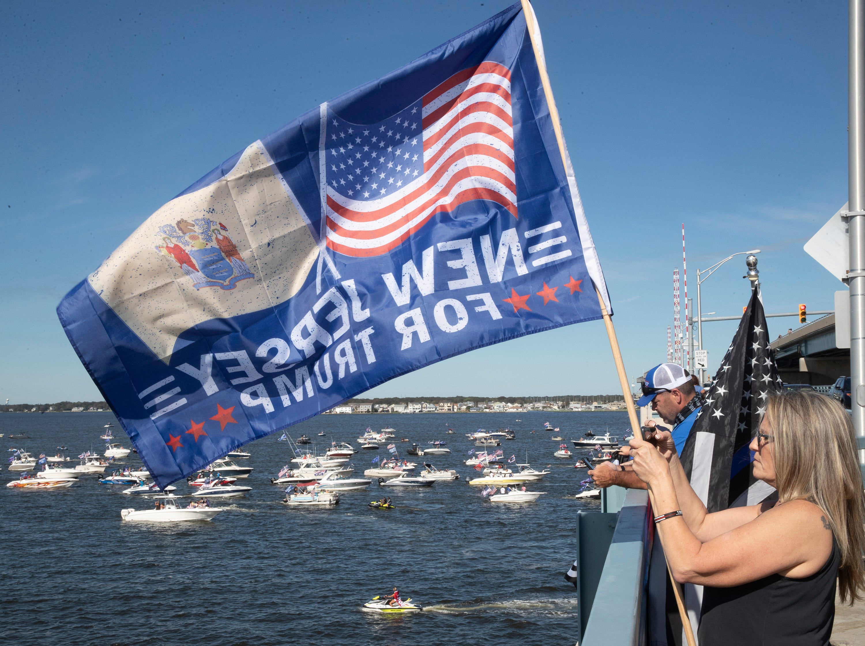 Trump boat parade: Boosters show up by land and by water on Barnegat Bay