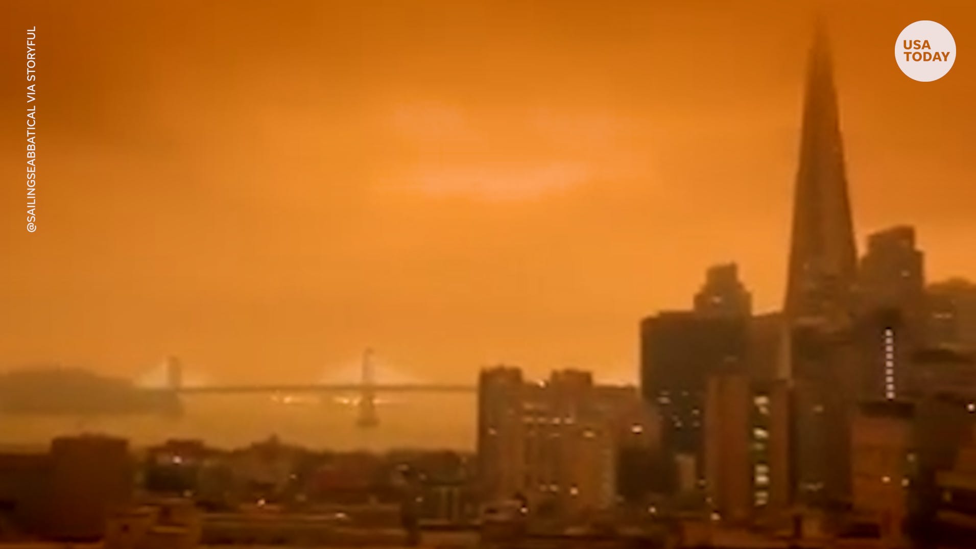 Wildfire Smoke Makes San Francisco Skyline Look Like Mars