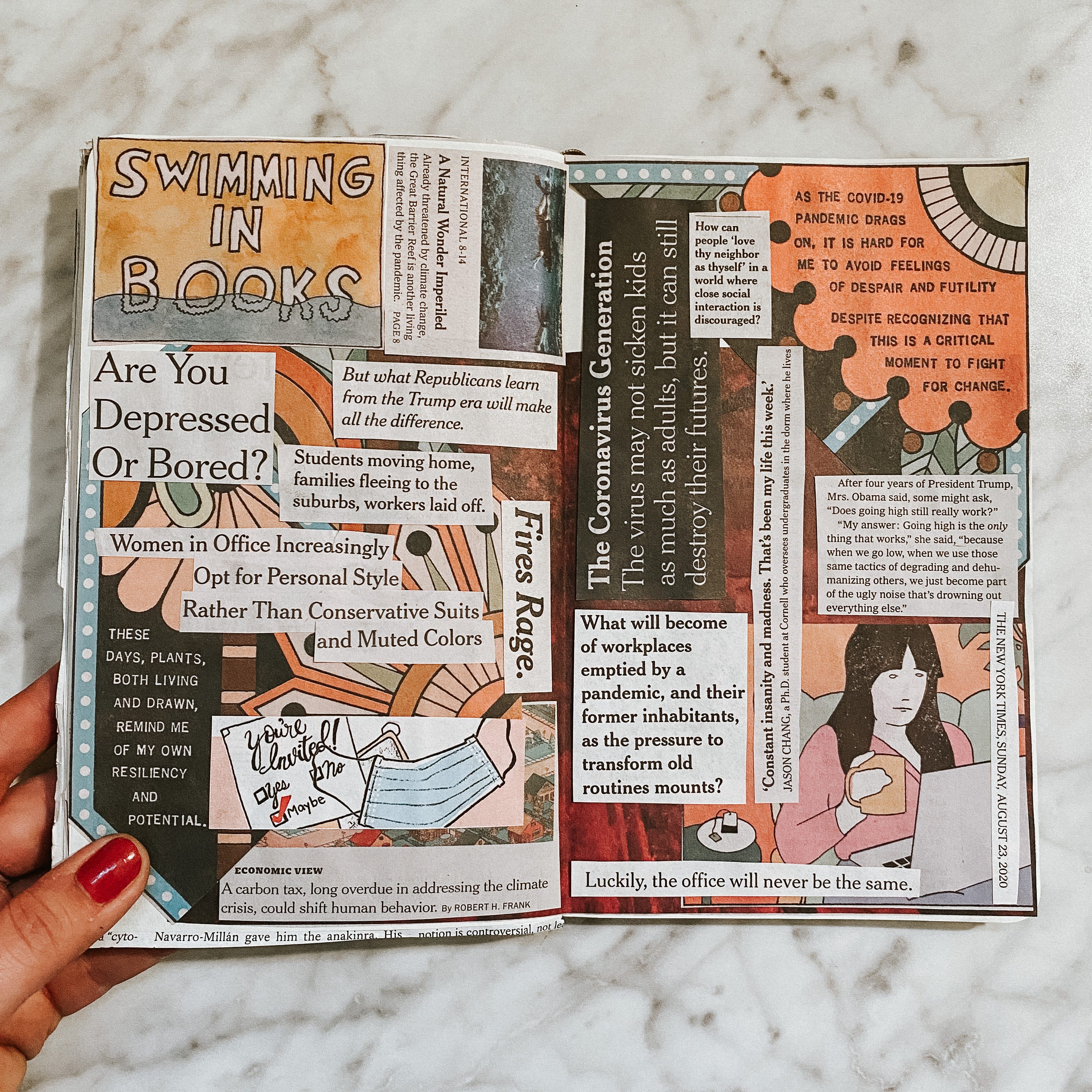 Making Collages With Magazine