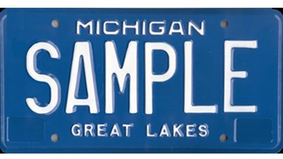 Michigan s Classic Blue License Plate Would Return Under New Bill michigan-s-classic-blue-license-plate-would-return-under-new-bill