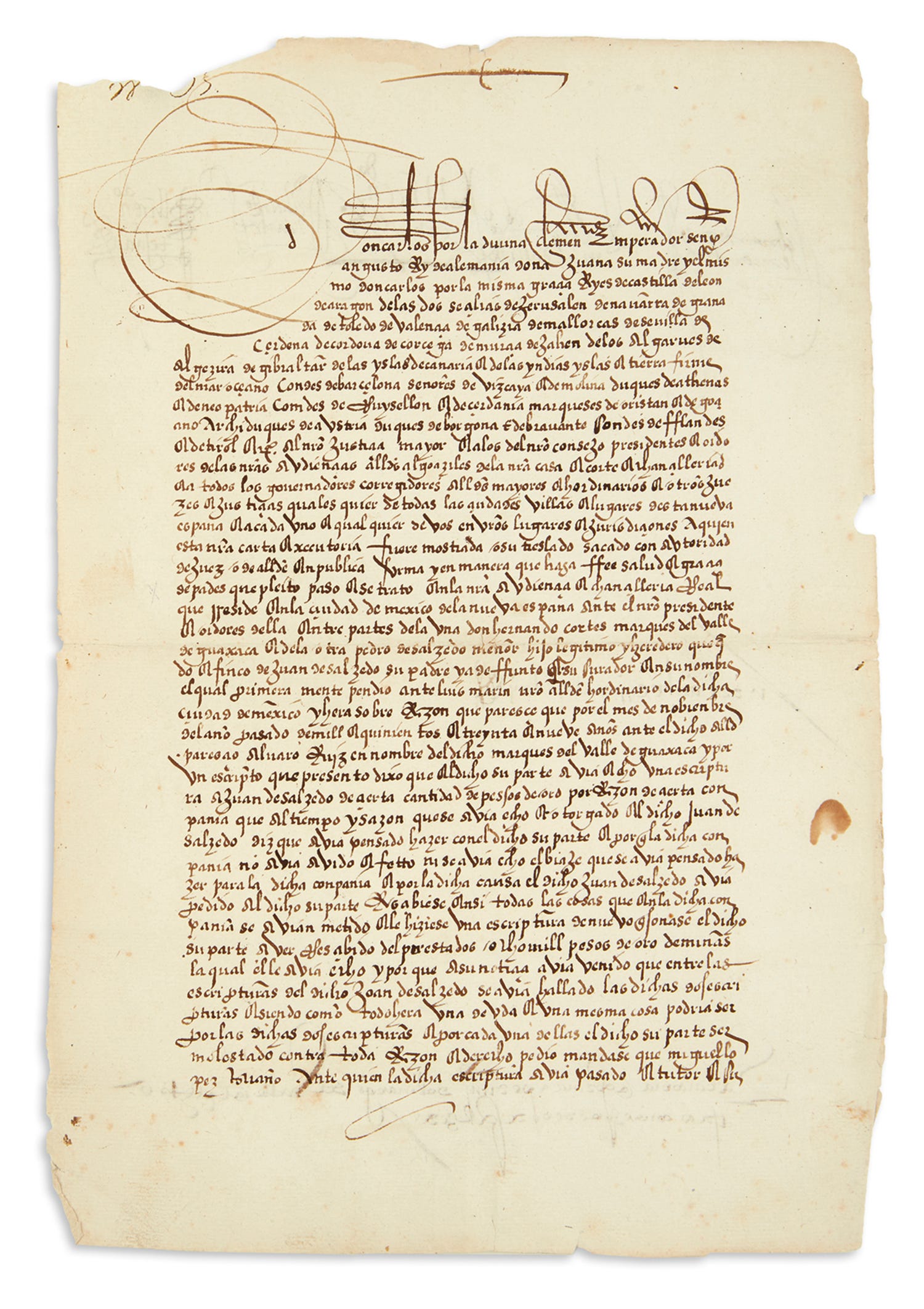 Hernán Cortés letters stolen from Mexico sell at New York; INAH search