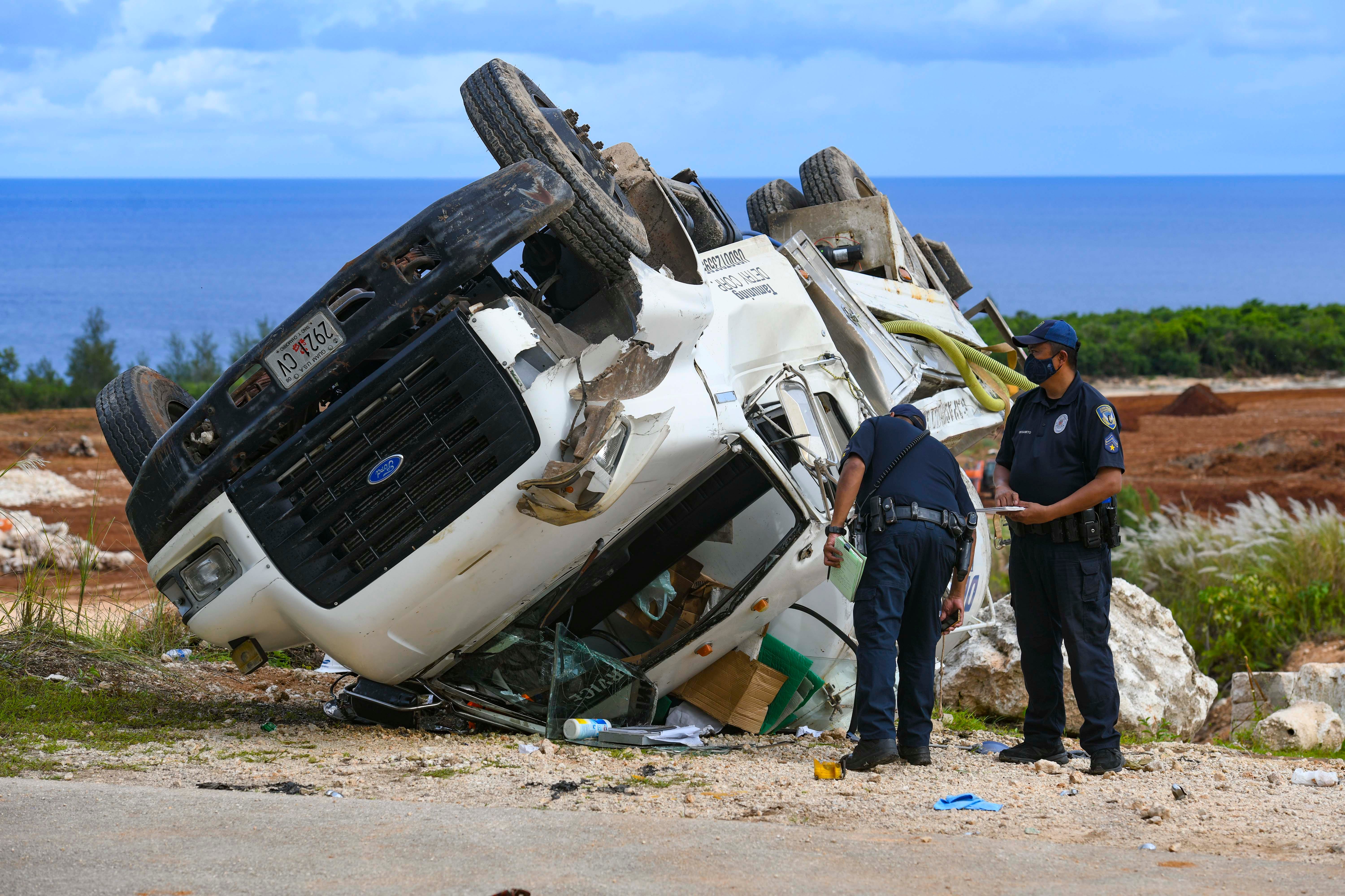 1 dead, 1 hospitalized after truck overturns | Local News | guampdn.com