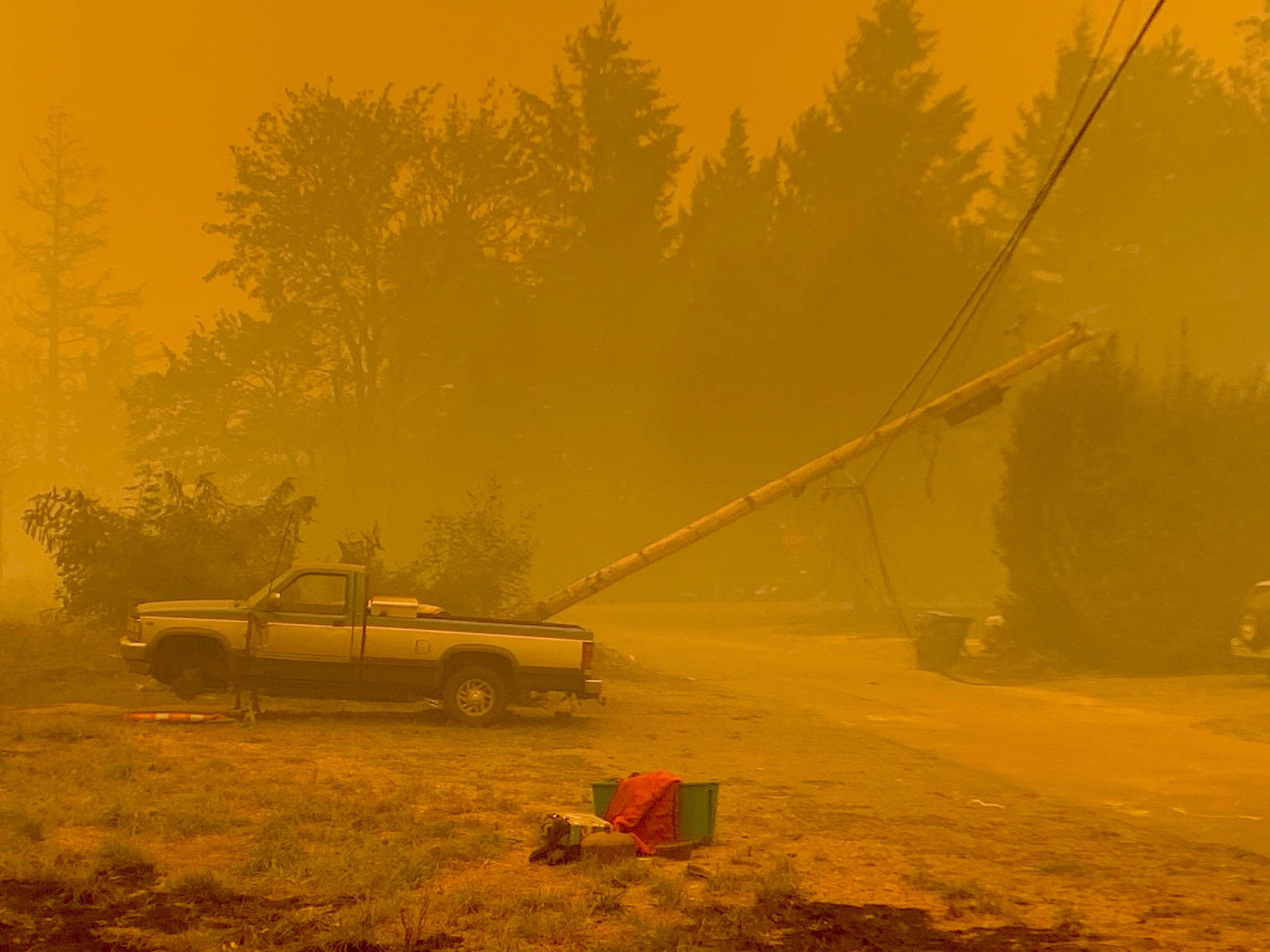 Volunteer firefighters battled to save Mill City from Labor Day fires