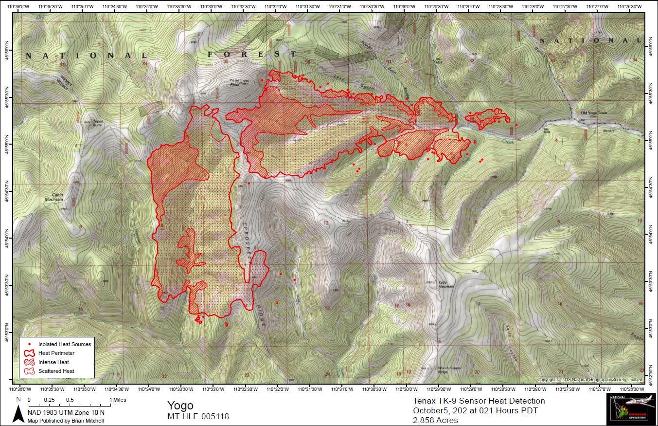 Montana fires: Cabins threatened Little Belts, dry weather still ahead
