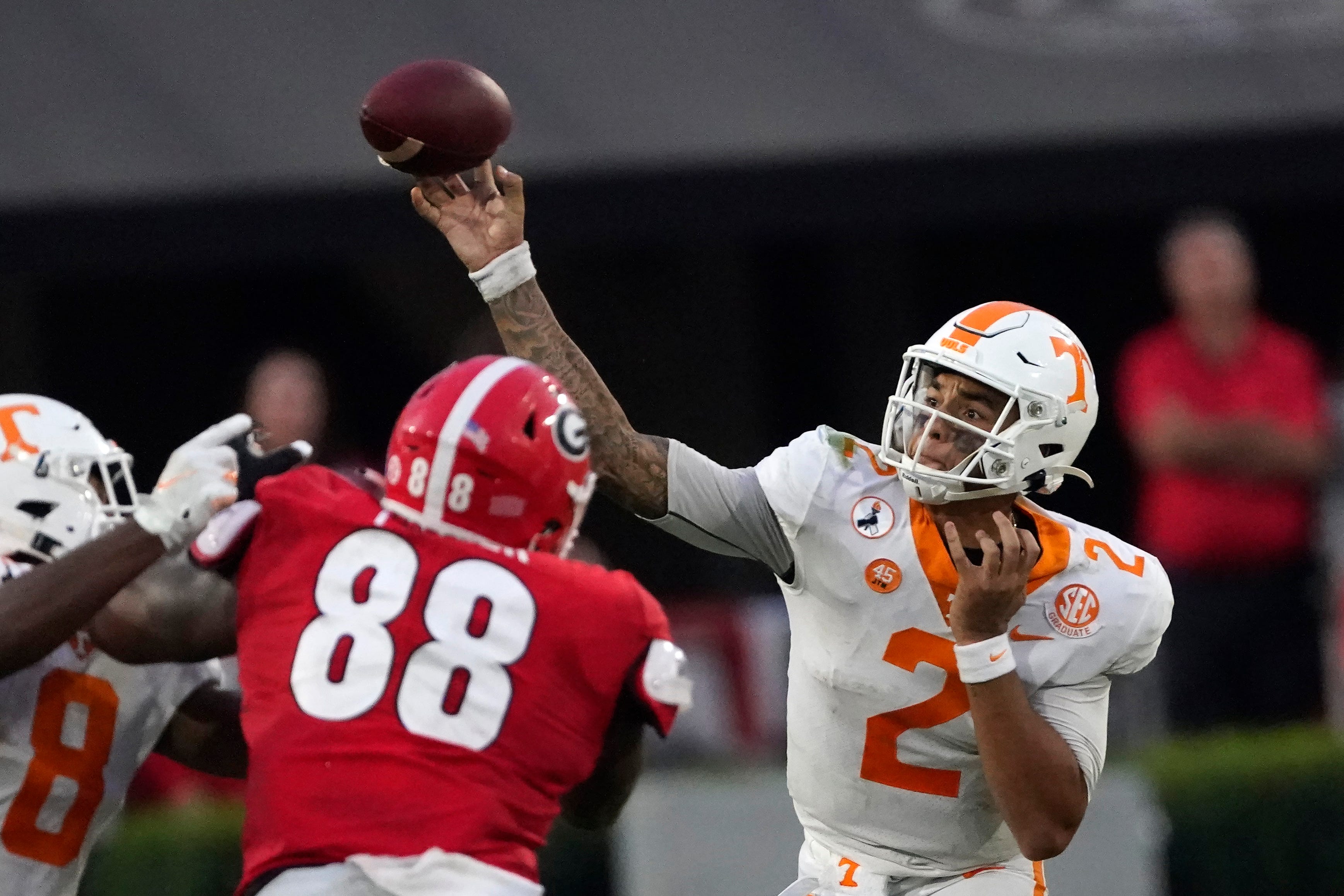 How Jarrett Guarantano had three turnovers in Tennessee loss to Georgia