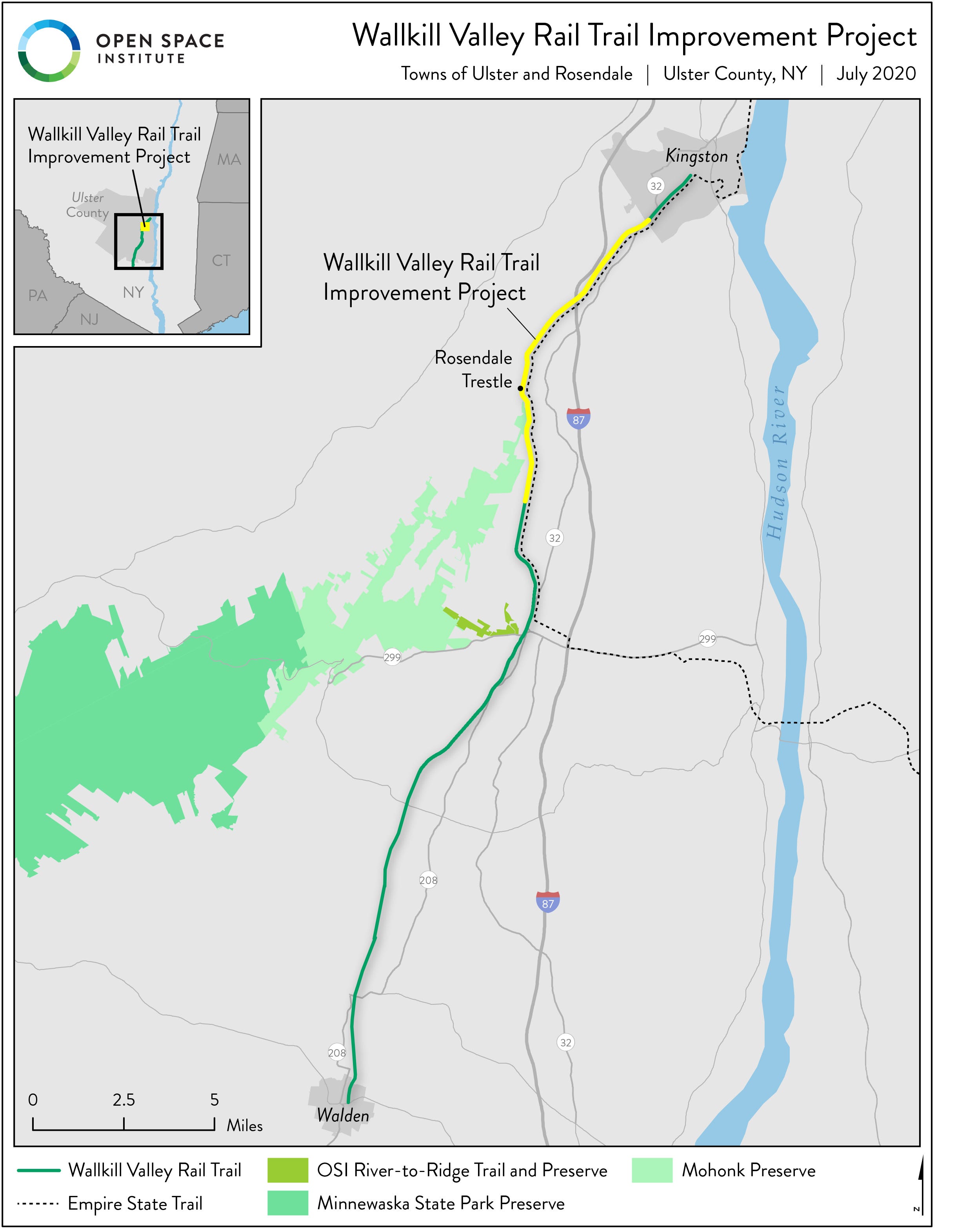 Northern section Wallkill Valley Rail Trail upgrades near completion