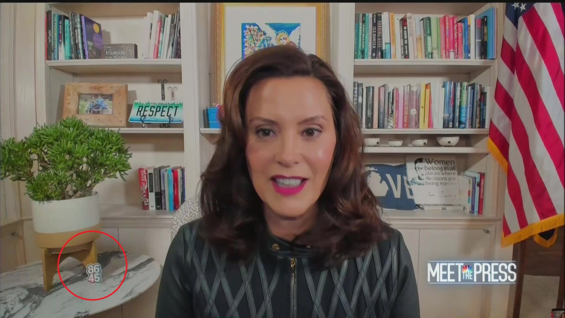 Whitmer, Trump campaign clash after '8645' seen next to Michigan gov