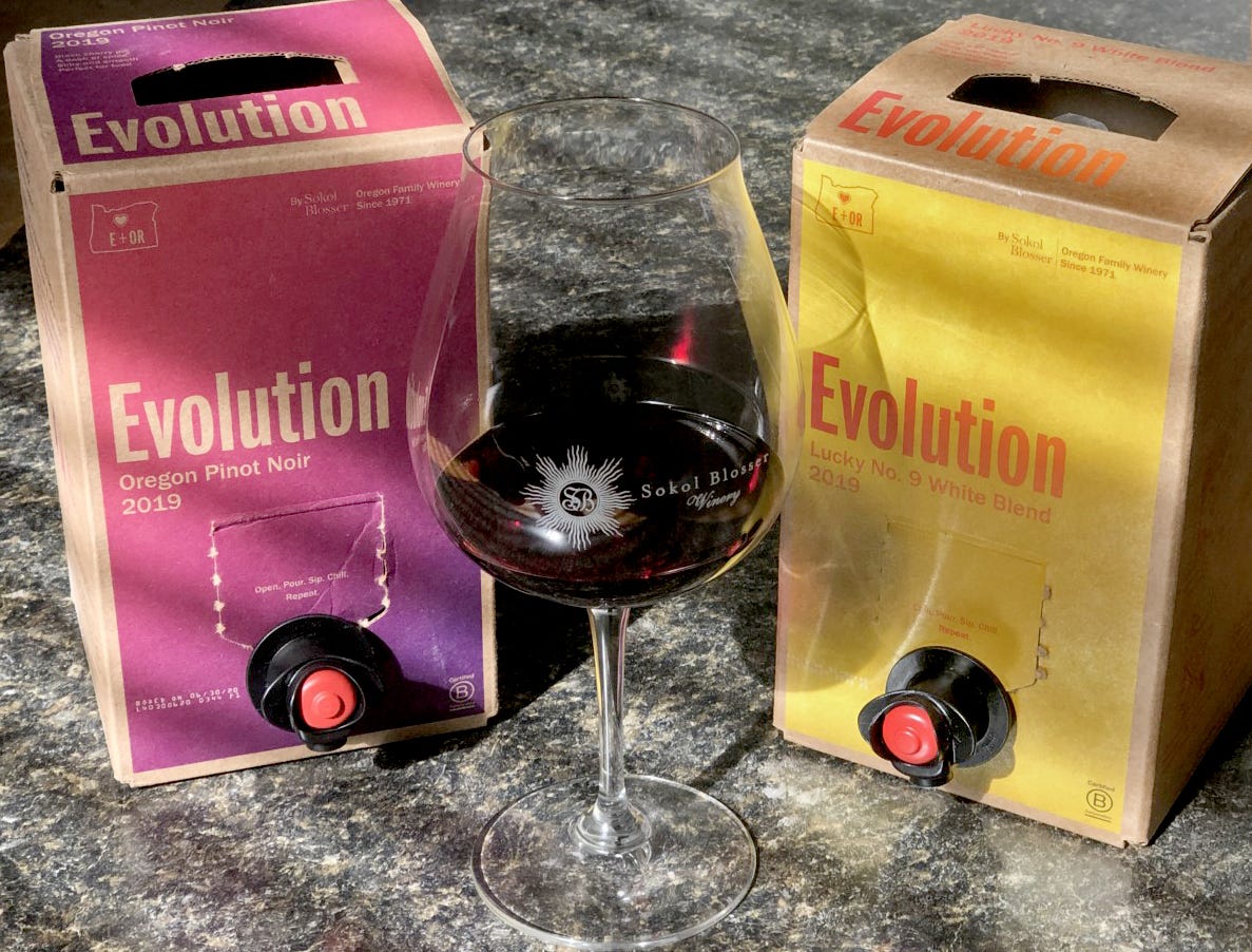 Oregon's first boxed wine delicious, reasonably priced