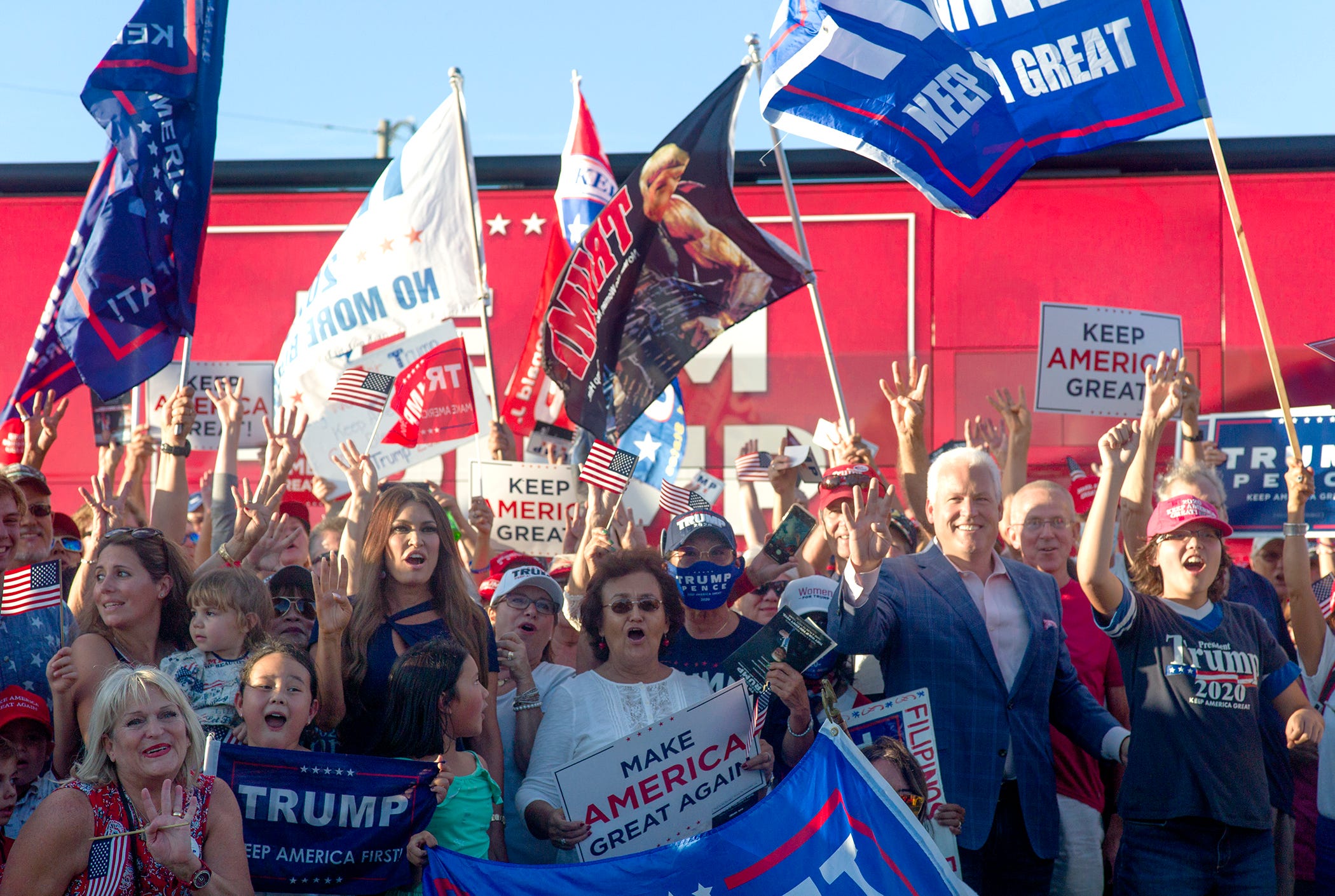 Trump bus tour comes to Northwest Florida at AJ's on the Bayou in FWB