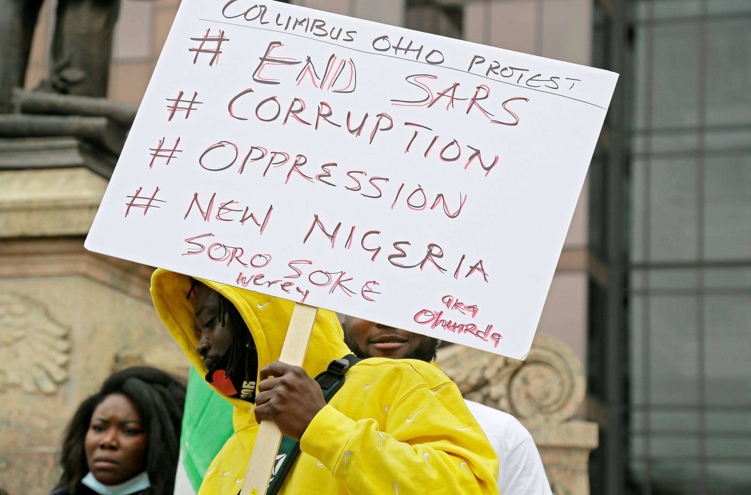 Ohio Nigerians join #EndSARS protests against police violence