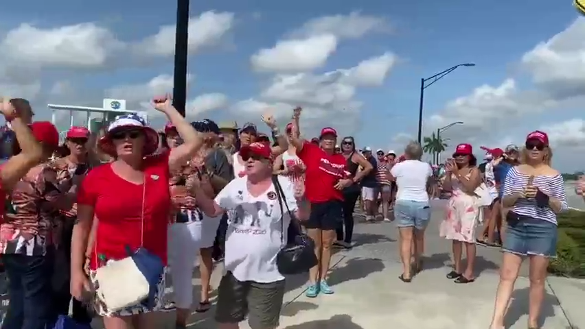 Video: Supporters chant 'USA,' gather for Ivanka Trump rally in Sarasota