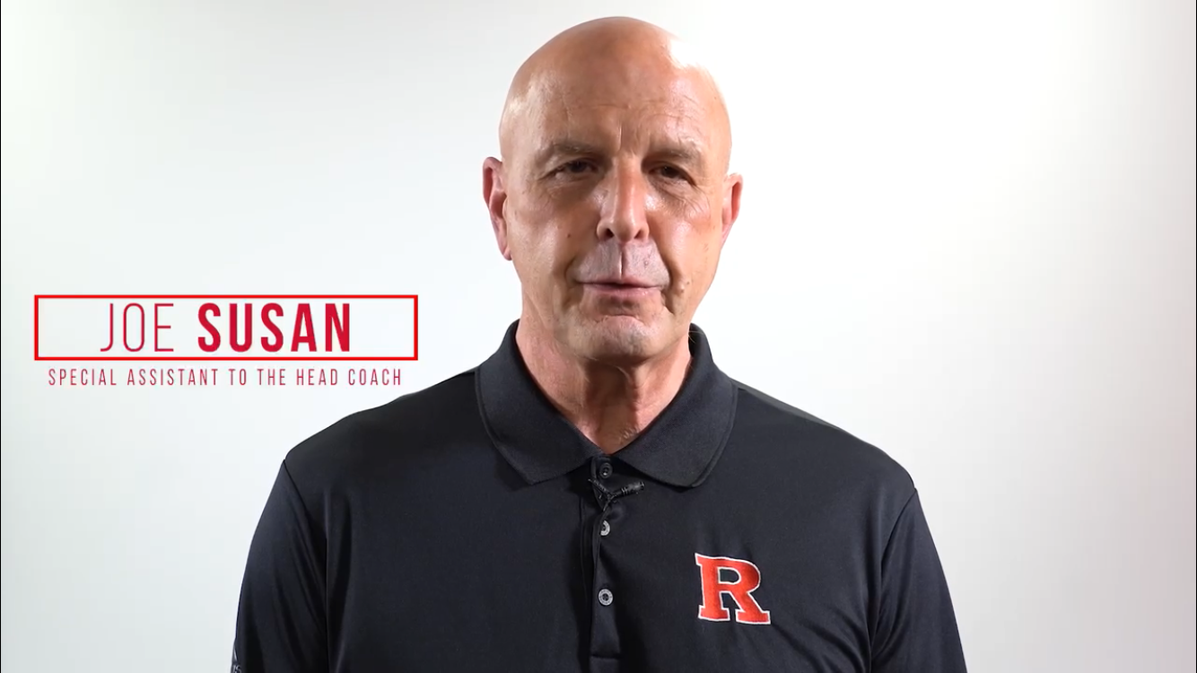 Joe Susan of Rutgers football shares message with student-athletes