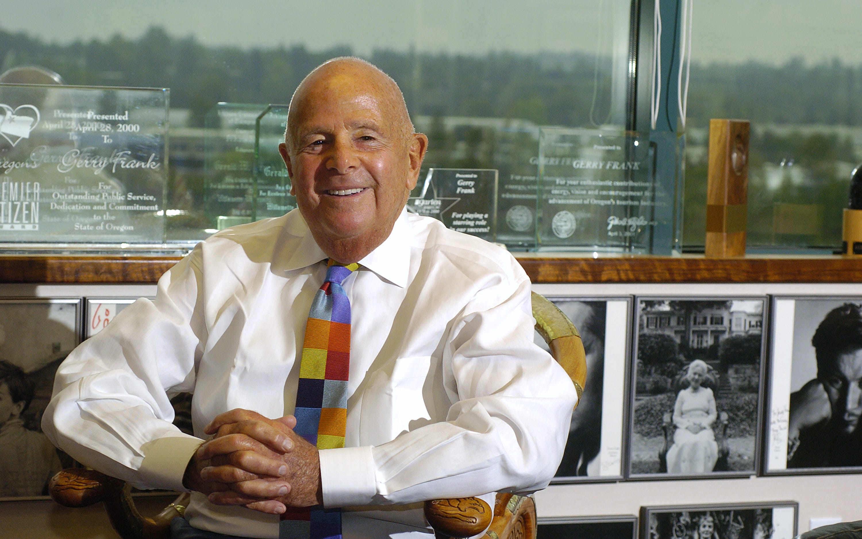 Gerry Frank vacates his office, distributes memorabilia collection