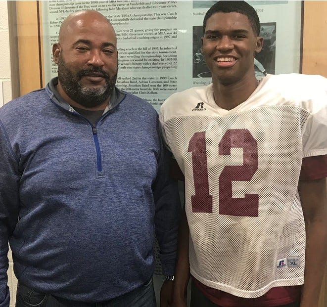 Tennessee State football coach Rod Reed could watch son Marcel Reed ...