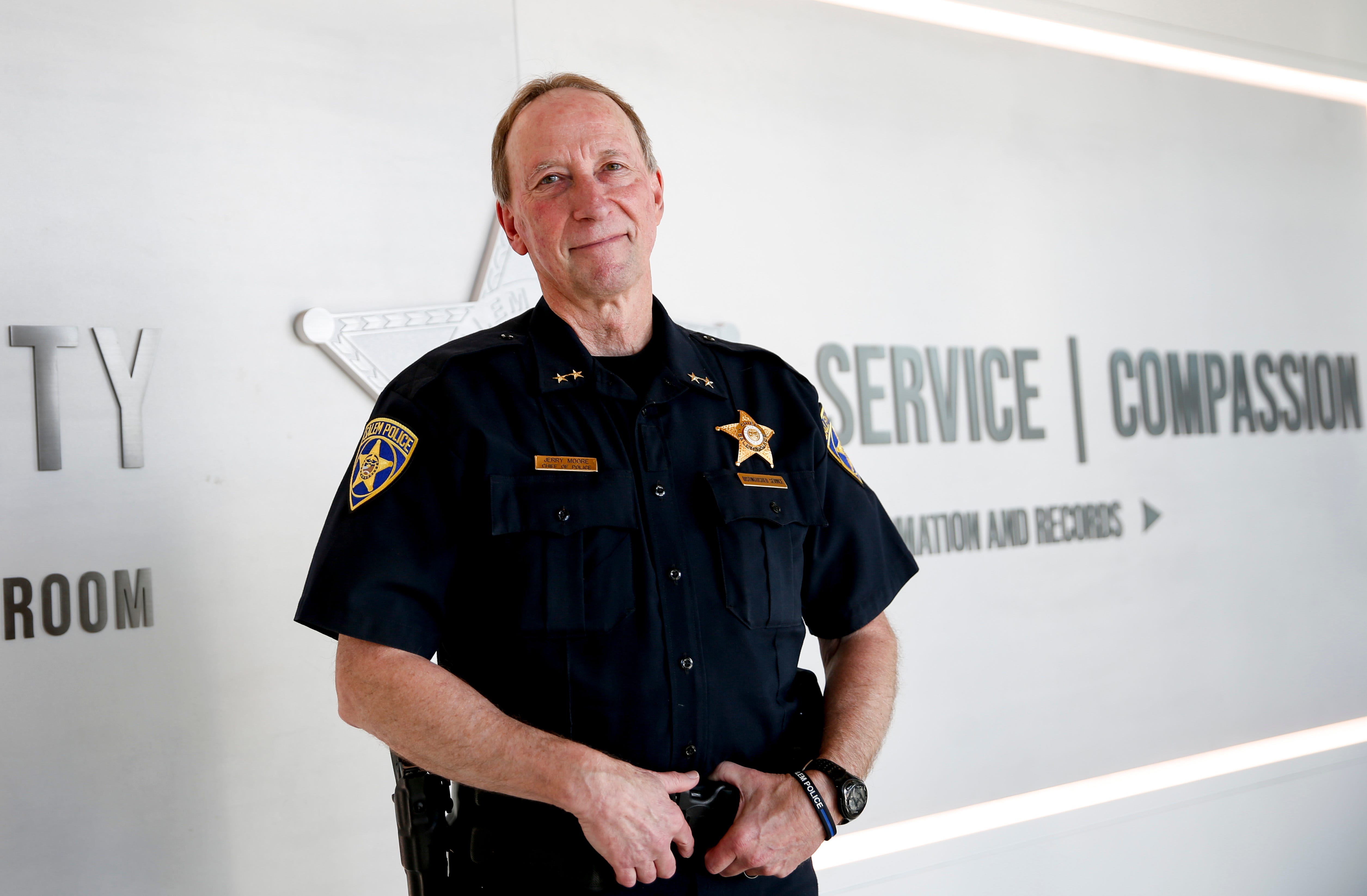 Departing Salem Police Chief Jerry Moore reflects on 44 years