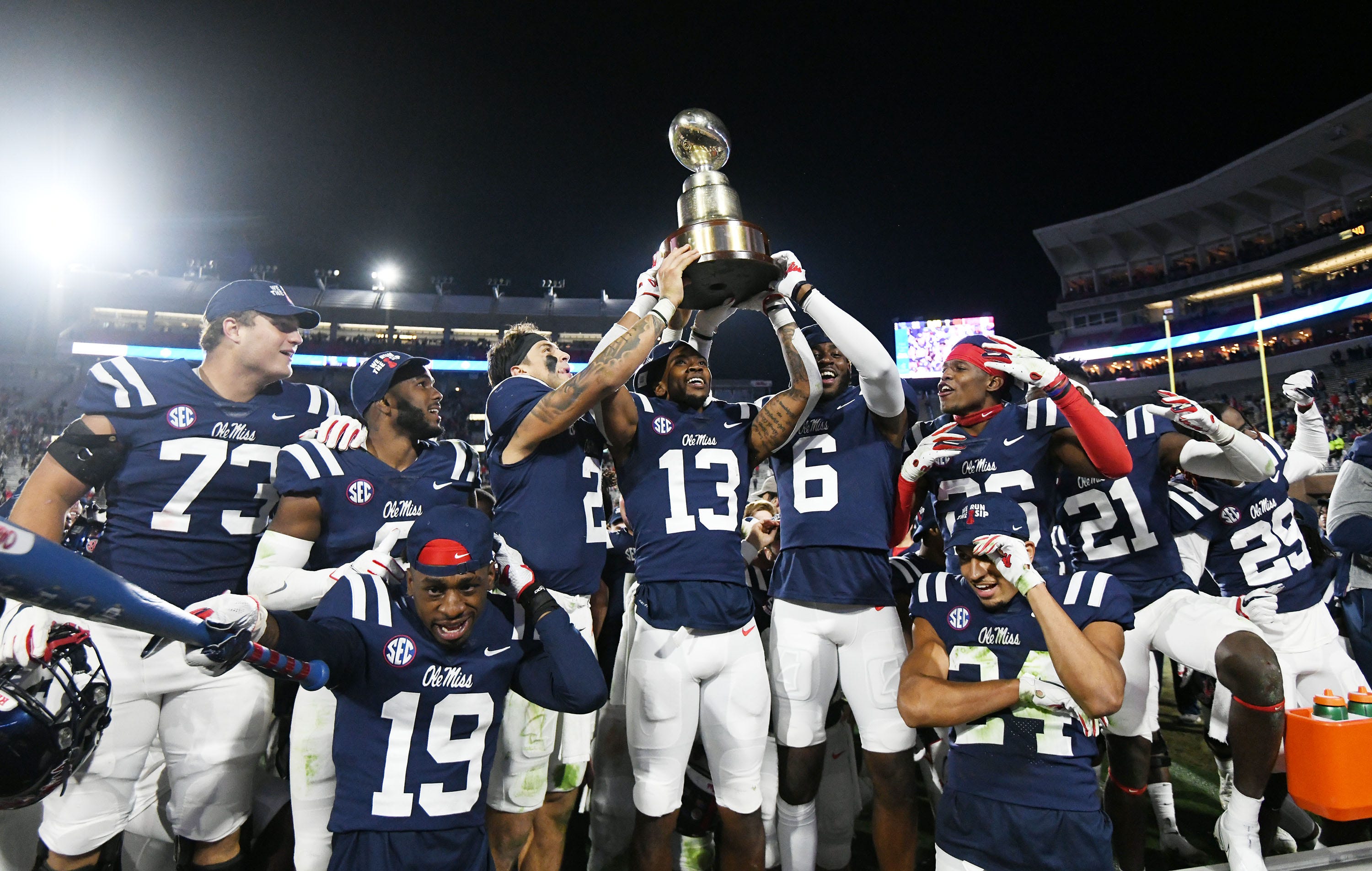 Egg Bowl Ole Miss football score predictions vs Mississippi State