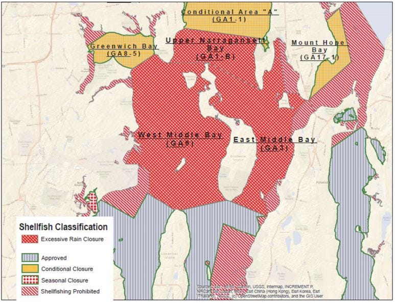 Rain up to 3 inches in 24 hours closes upper Bay shellfishing areas