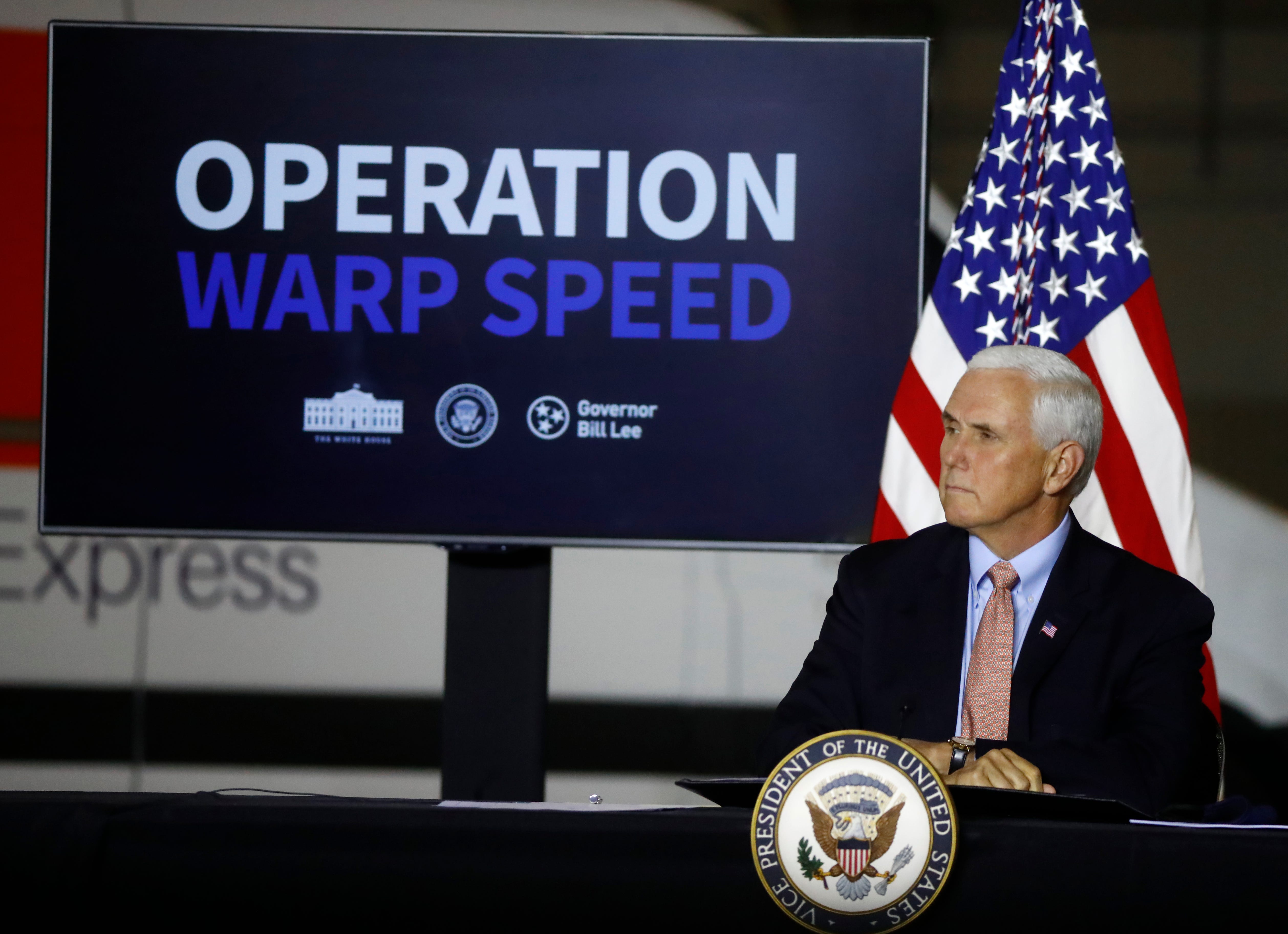 Mike Pence in Memphis tout Operation Warp Speed, vaccine distribution
