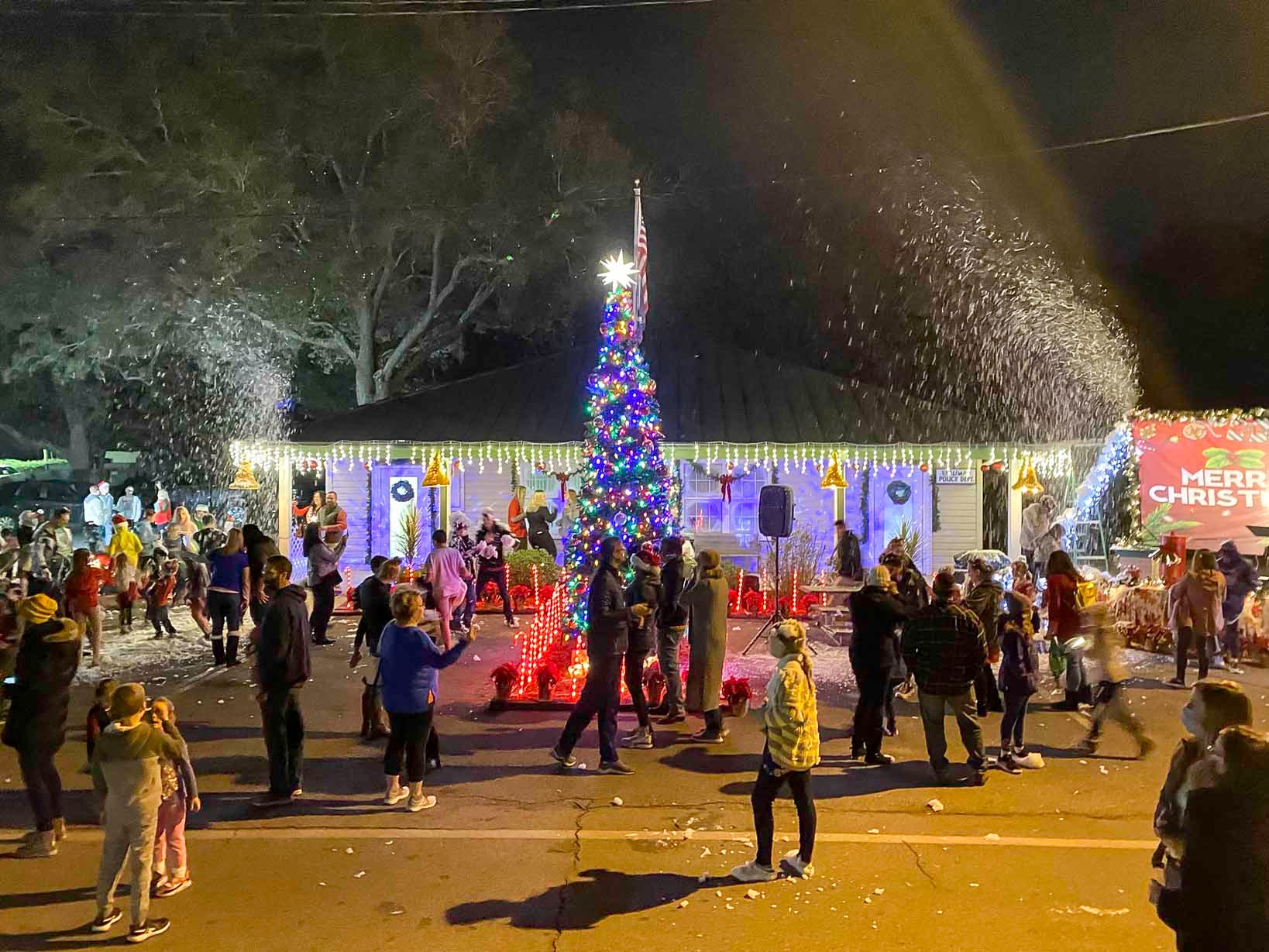 Shalimar, Florida celebrates Christmas with tree lighting and Santa visit