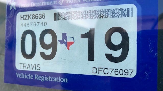 Vehicle registration waiver in Texas expires April 14 Vehicle registration waiver in Texas expires April 14